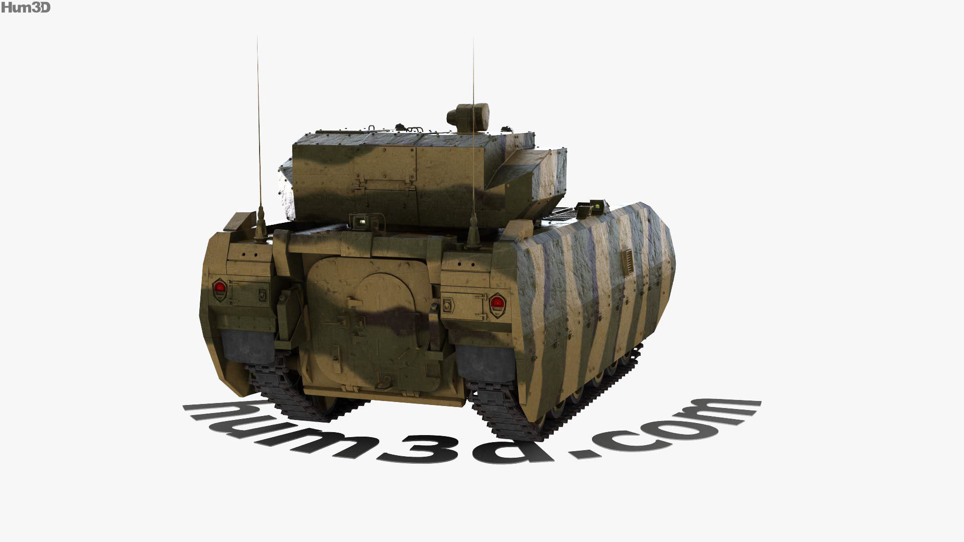 360 view of Hunter AFV 3D model - 3DModels store