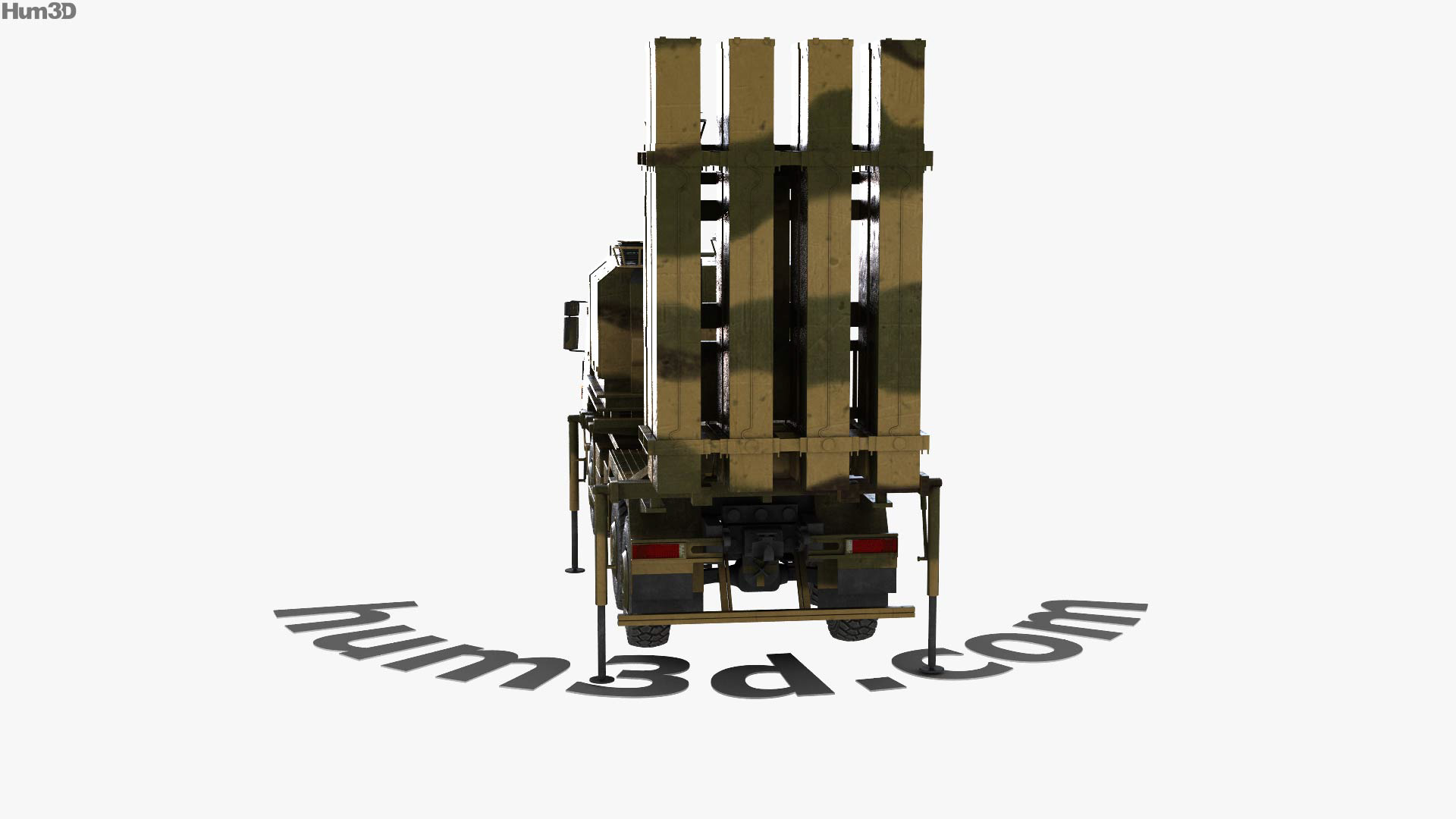 360 view of IRIS-T SL launcher 3D model - 3DModels store