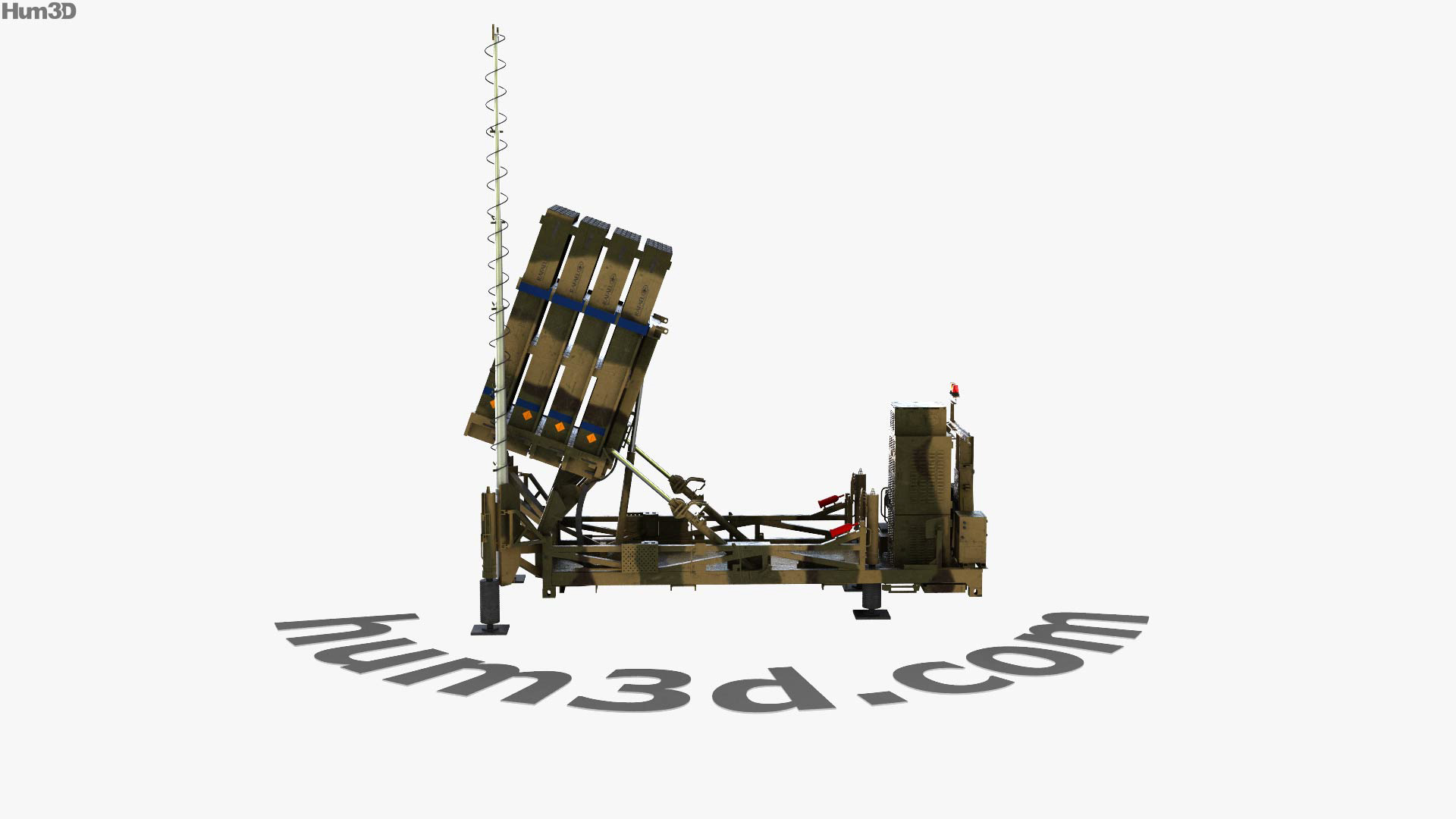 360 view of Iron Dome ADS 3D model - 3DModels store