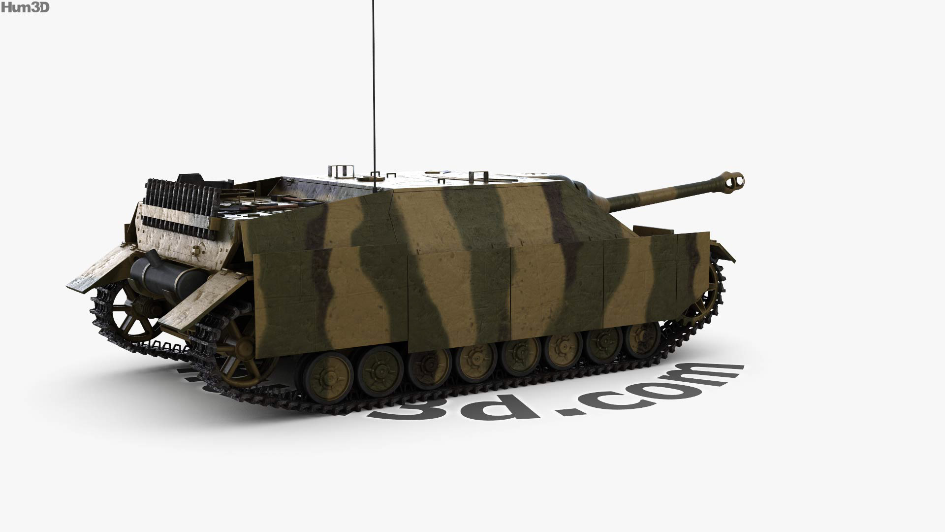 360 view of Jagdpanzer IV Tank Destroyer 3D model - 3DModels store