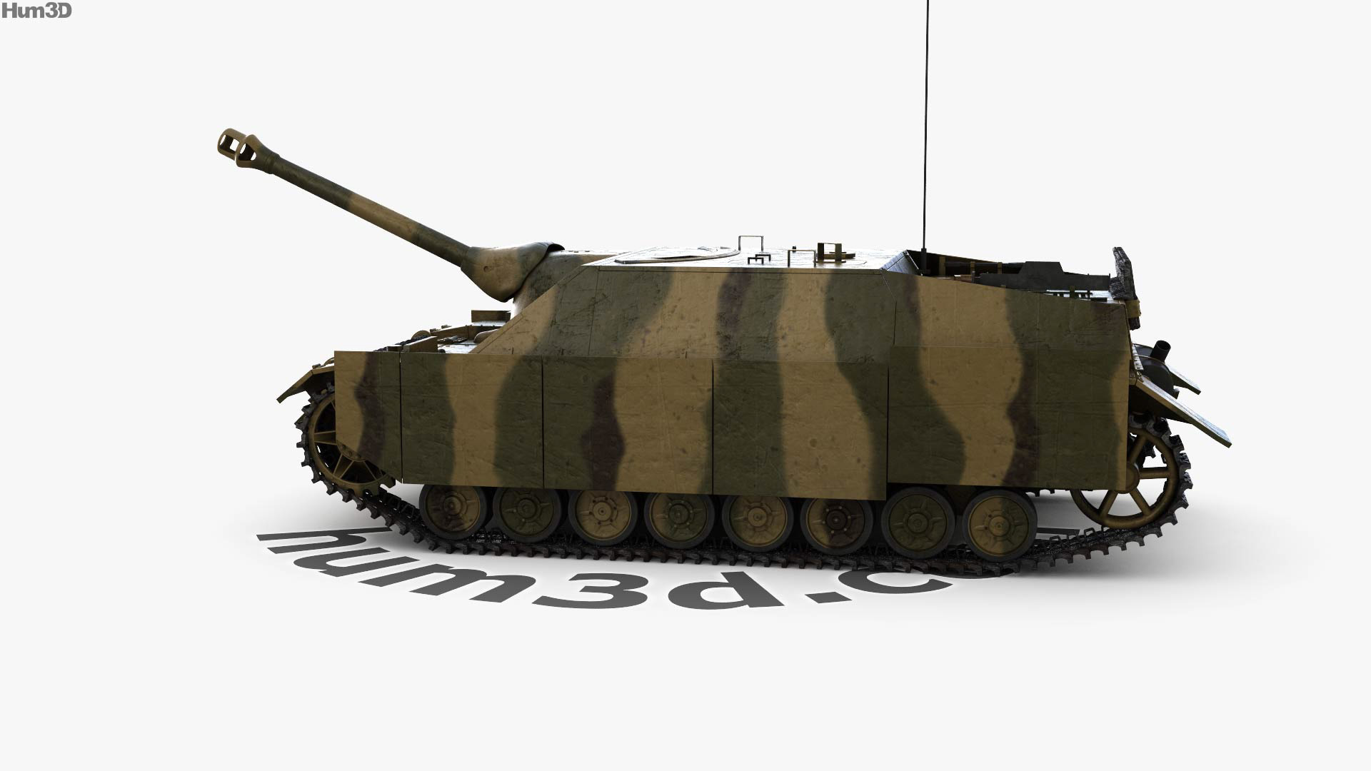 360 view of Jagdpanzer IV Tank Destroyer 3D model - 3DModels store