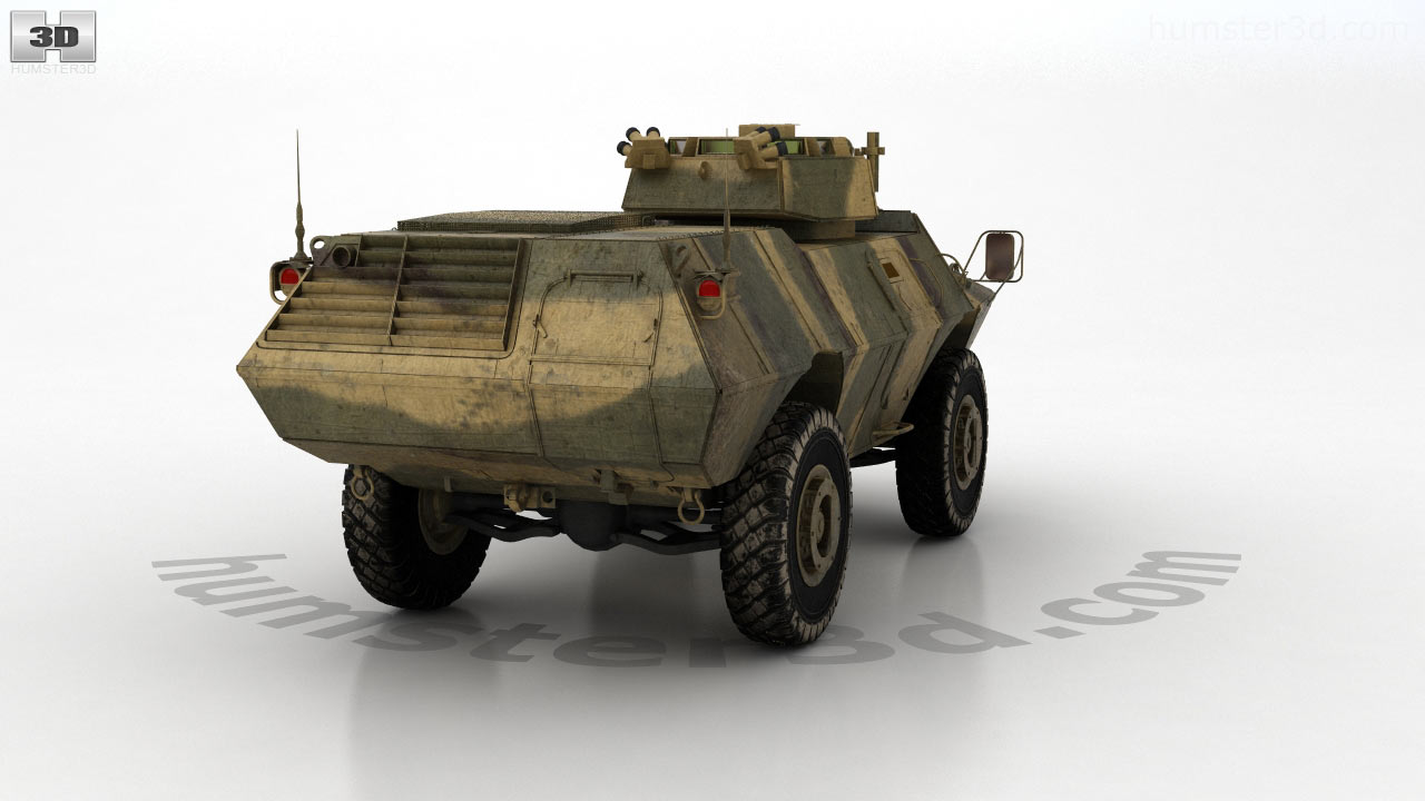360 view of M1117 Armored Security Vehicle 3D model - 3DModels store