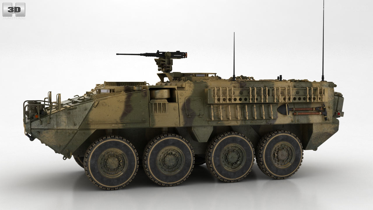 360 view of M1126 Stryker ICV 3D model - 3DModels store