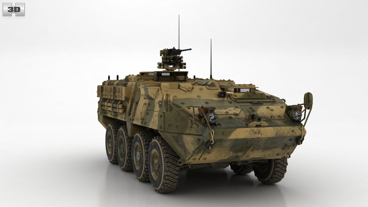 360 view of M1126 Stryker ICV 3D model - 3DModels store