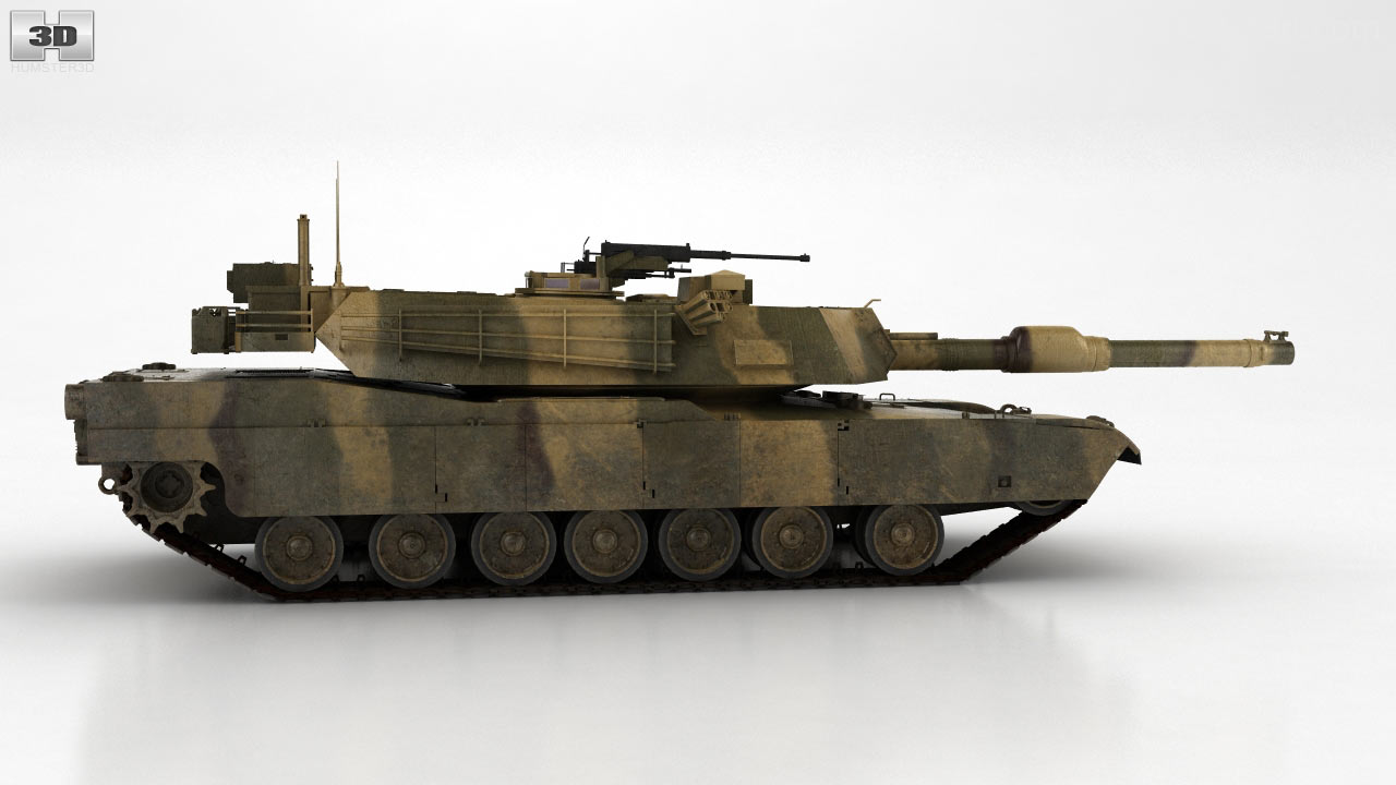 360 view of M1A1 Abrams 3D model - 3DModels store