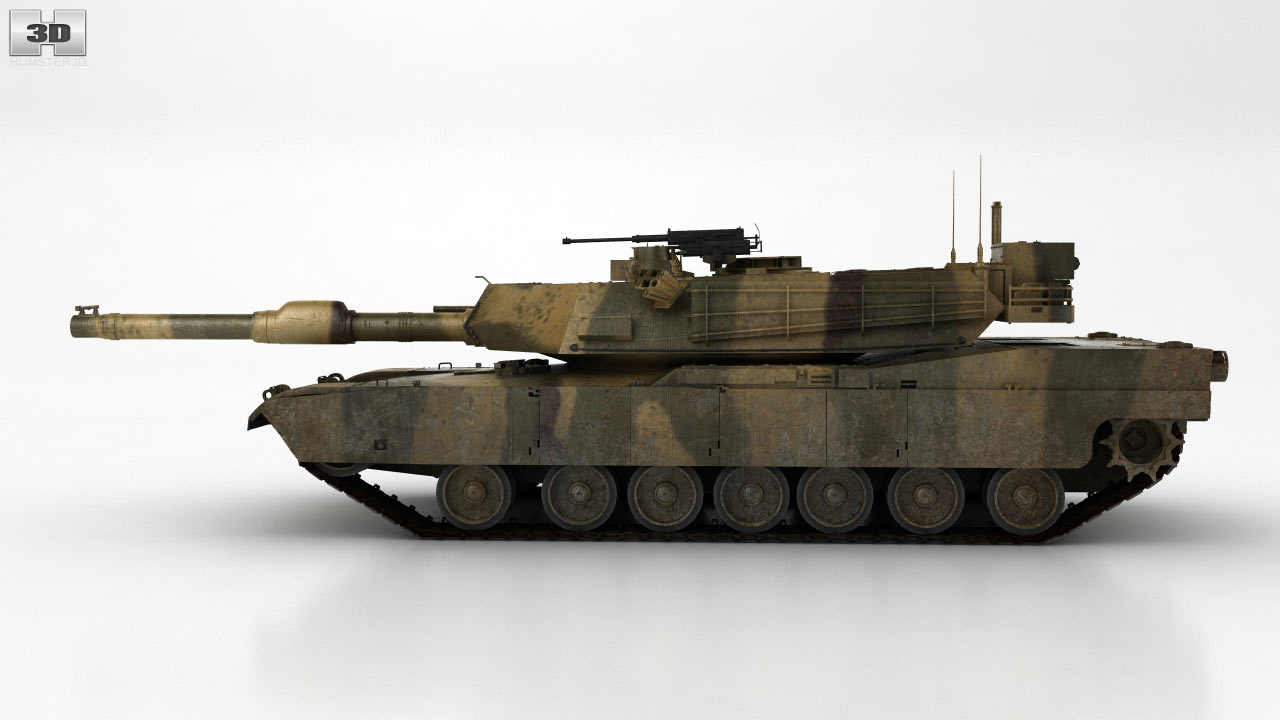 360 view of M1A2 Abrams 3D model - 3DModels store