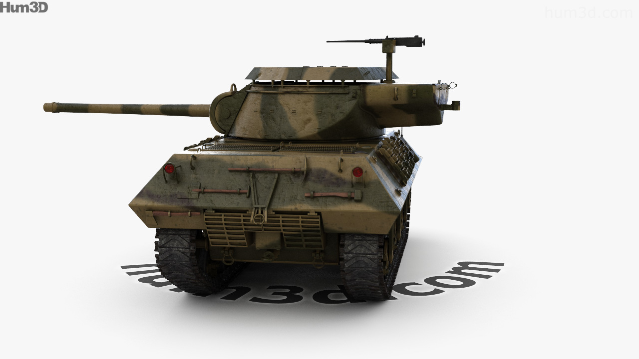 360 view of M36 Jackson Tank Destroyer 3D model - 3DModels store