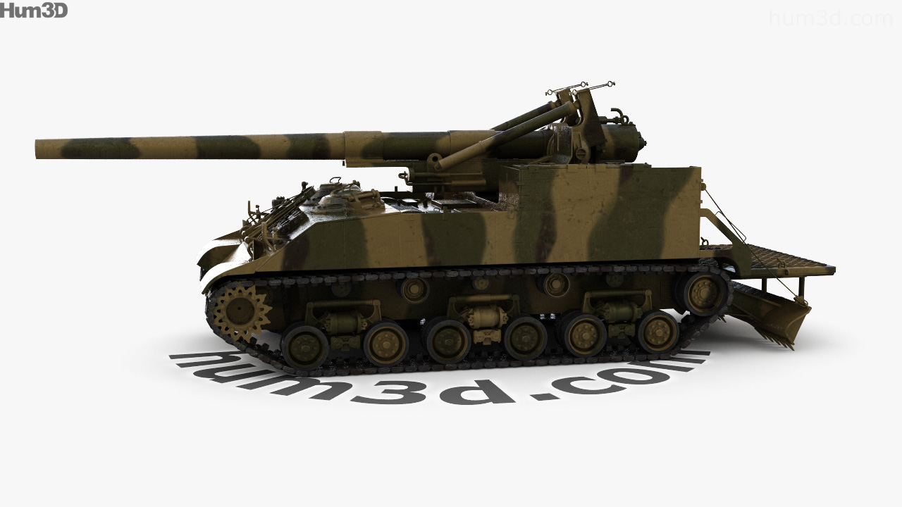 360 view of M40 Gun Motor Carriage 3D model - 3DModels store