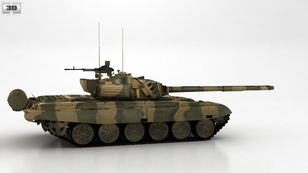 360 view of PT-91 Twardy 3D model - 3DModels store