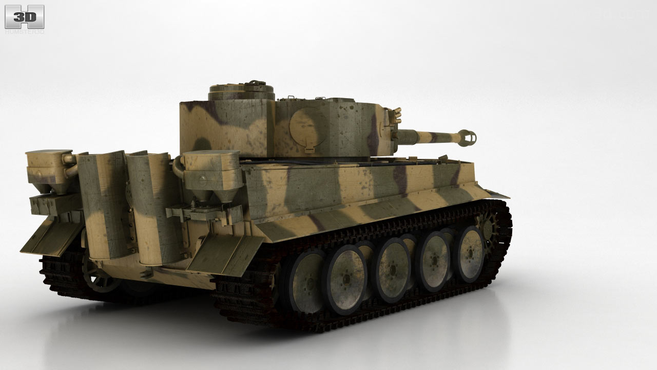 360 view of Tiger I 3D model - 3DModels store