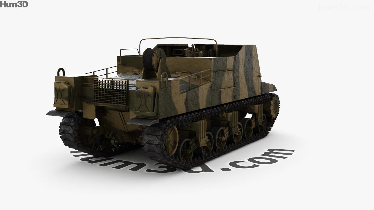 360 view of Sexton Self-propelled Artillery 3D model - 3DModels store