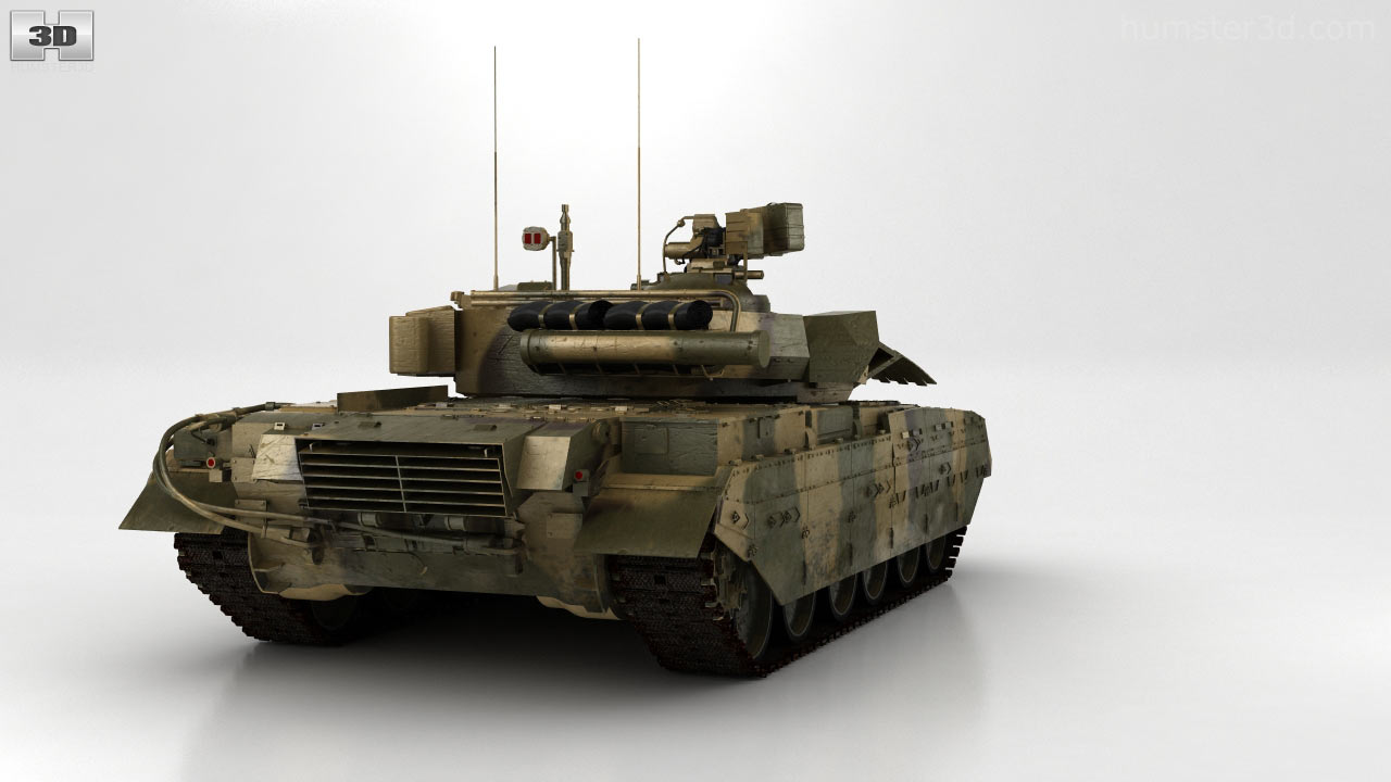 360 view of T-84U Oplot 3D model - 3DModels store