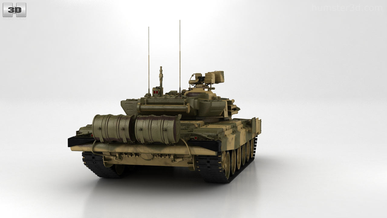360 view of T-90 3D model - 3DModels store