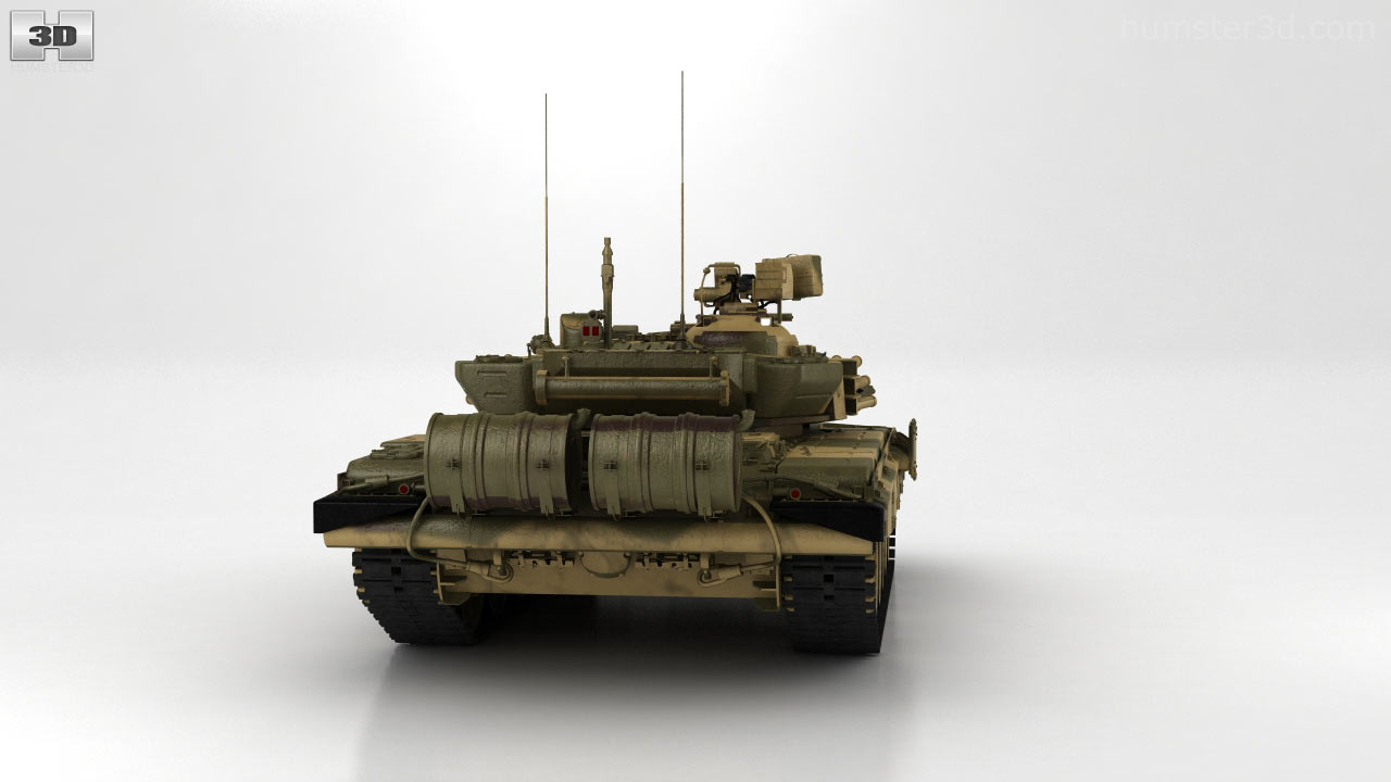 360 view of T-90 3D model - 3DModels store