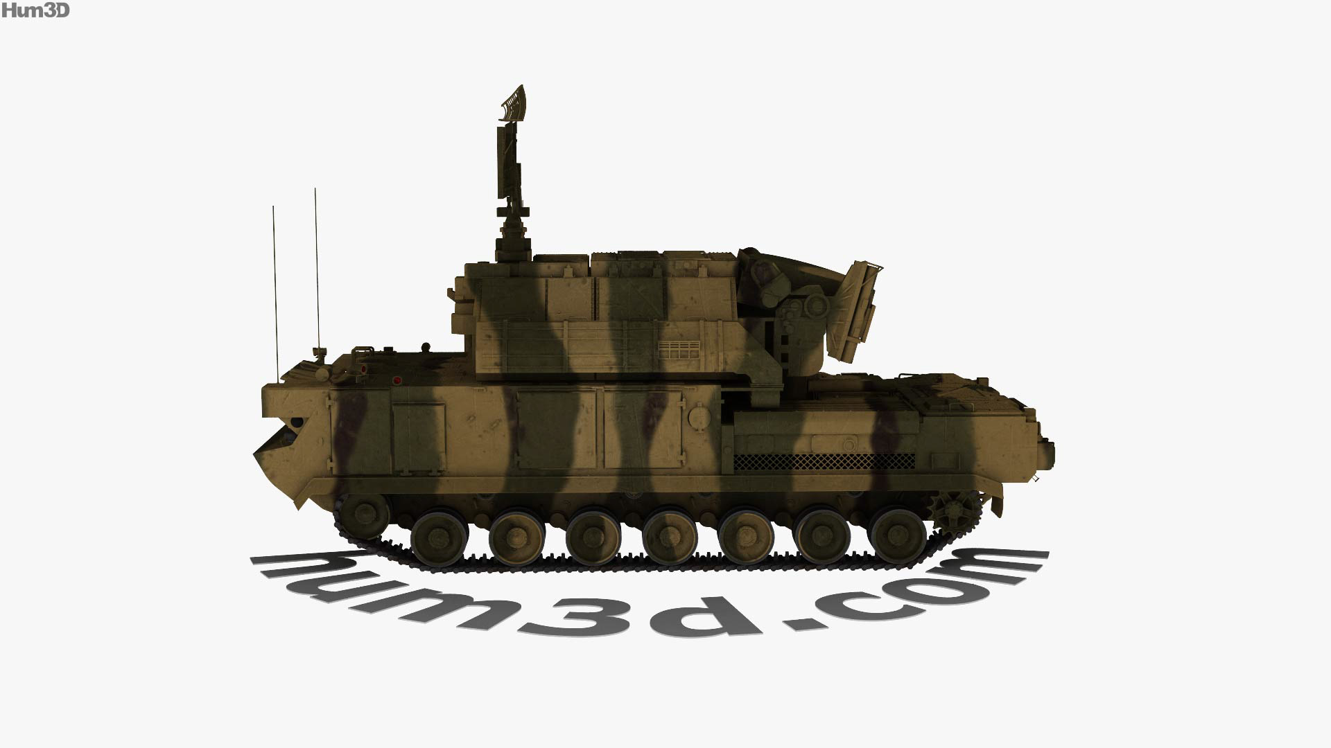 360 view of Tor missile system 3D model - 3DModels store