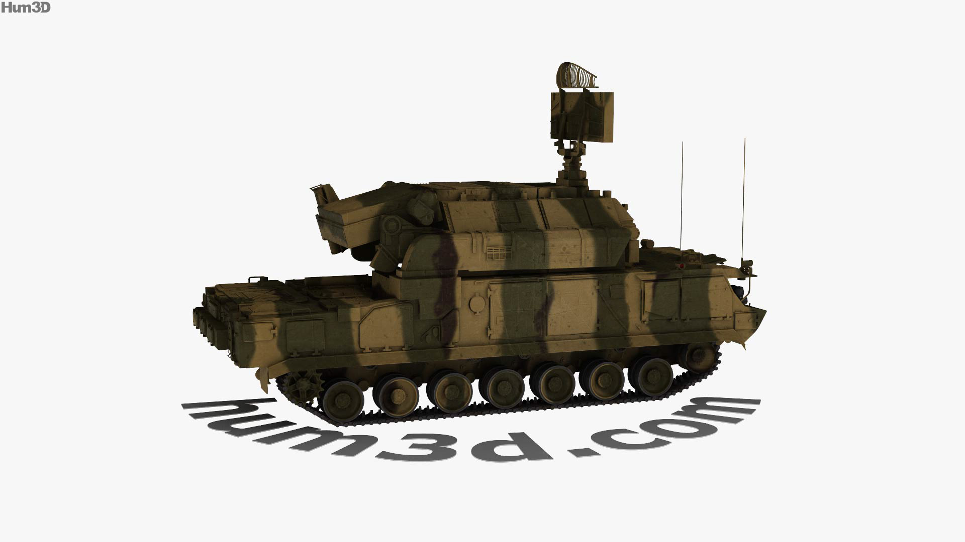 360 view of Tor missile system 3D model - 3DModels store
