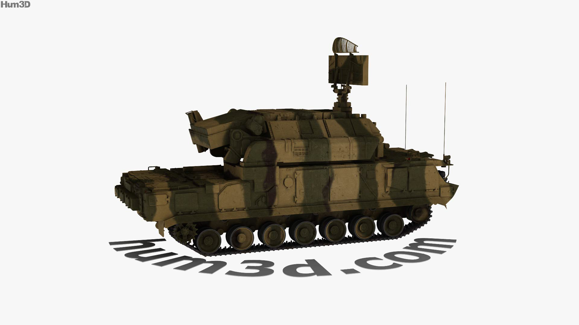 360 view of Tor missile system 3D model - 3DModels store