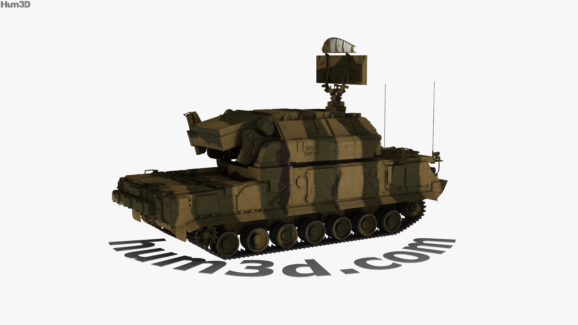 360 view of Tor missile system 3D model - 3DModels store