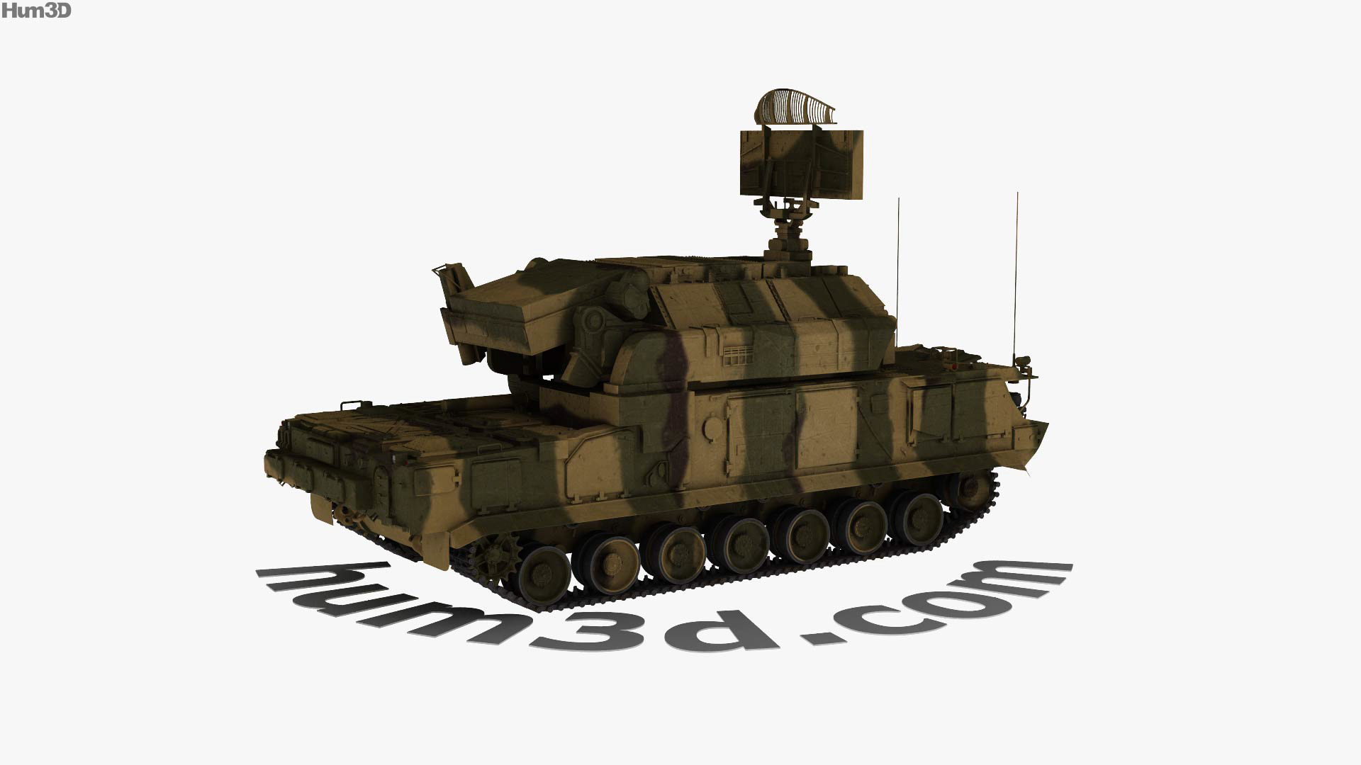 360 view of Tor missile system 3D model - 3DModels store
