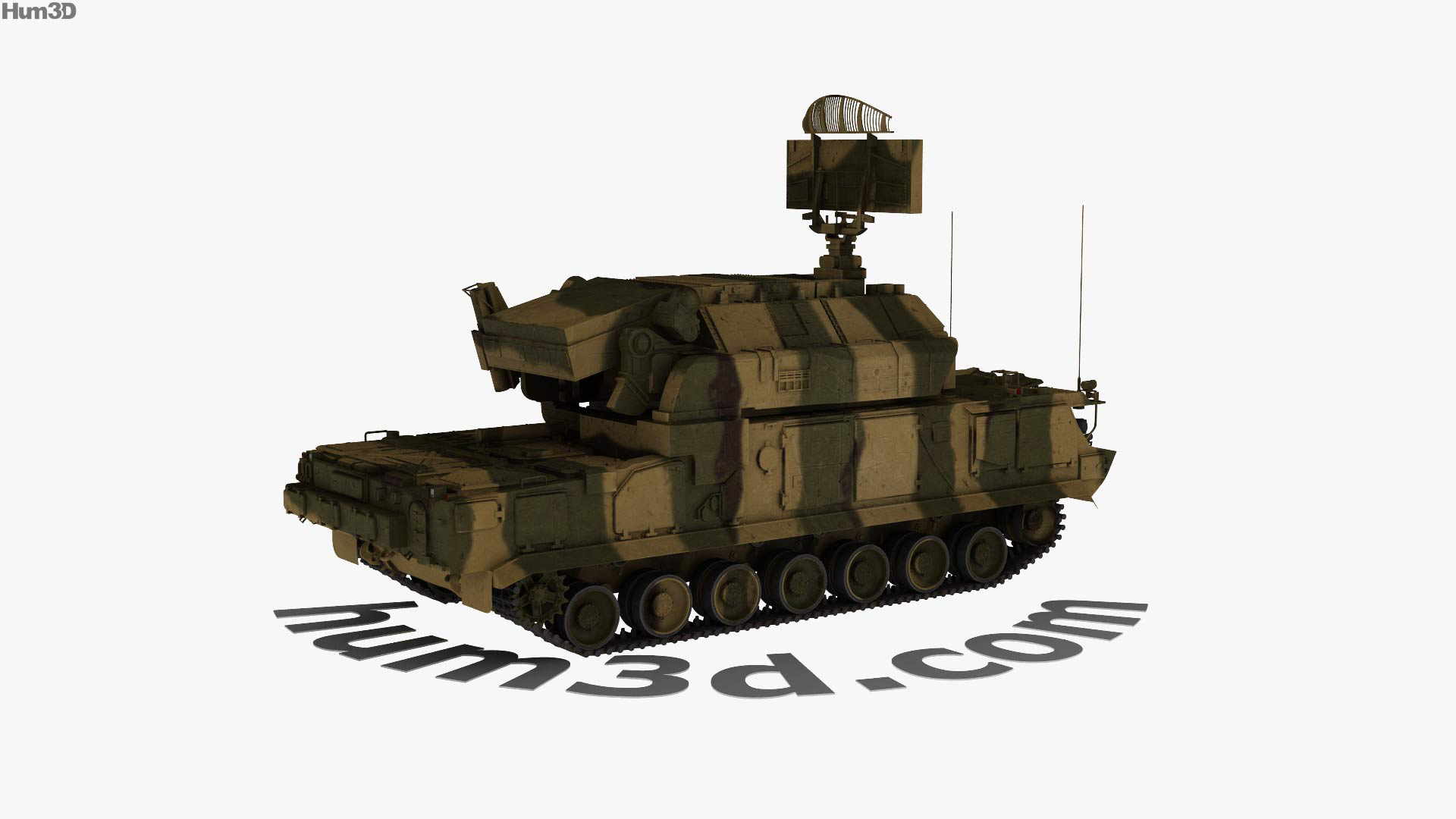 360 view of Tor missile system 3D model - 3DModels store