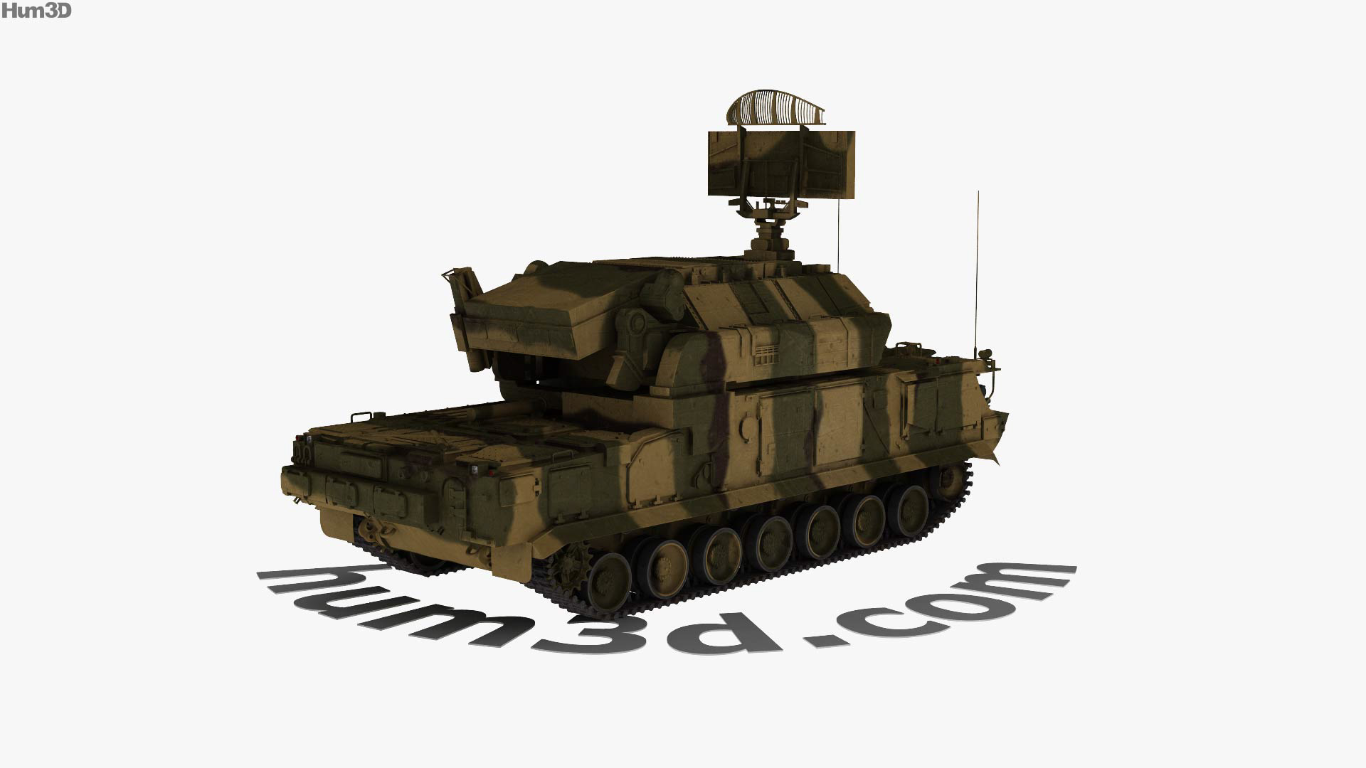 360 view of Tor missile system 3D model - 3DModels store