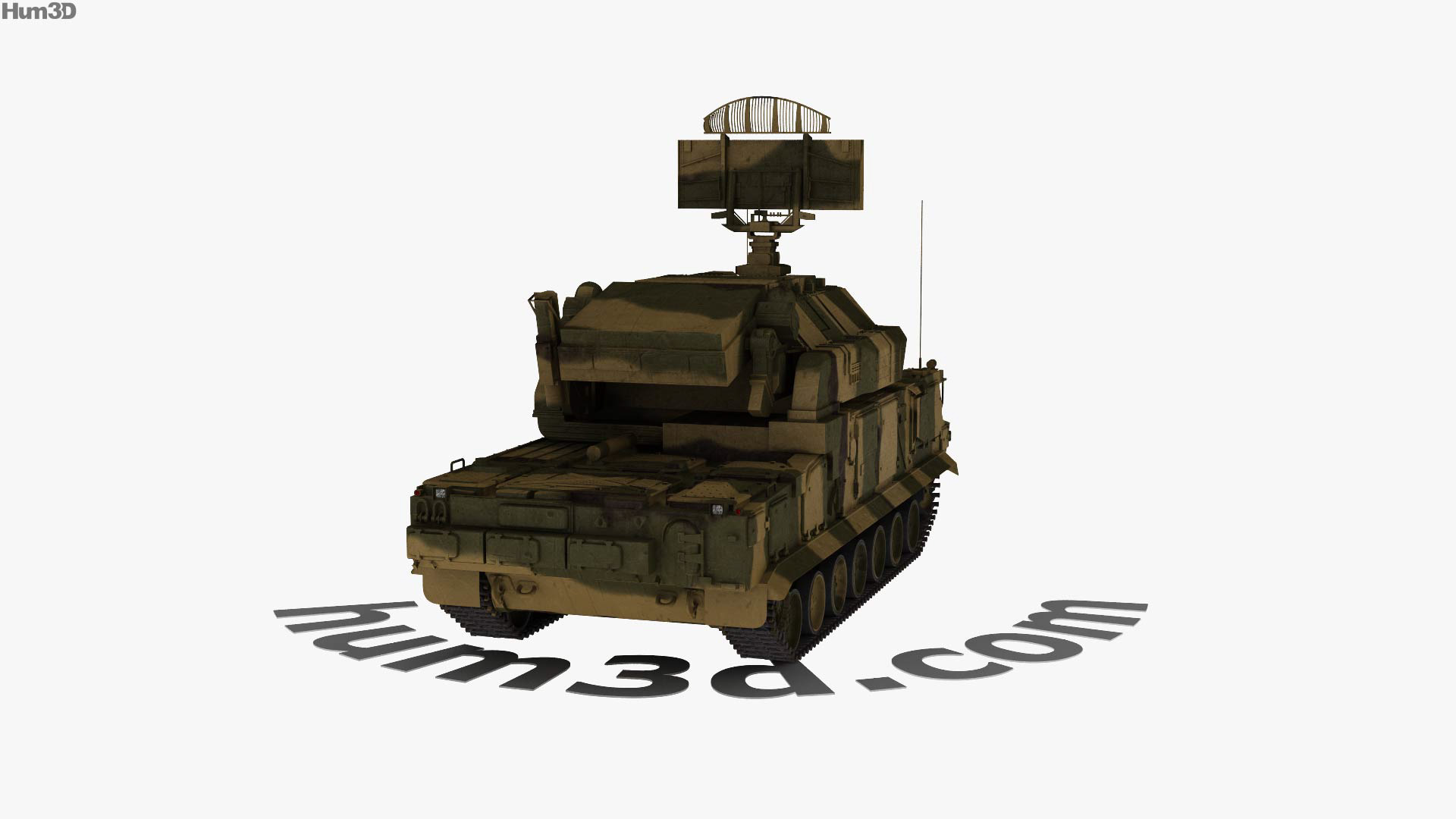 360 view of Tor missile system 3D model - 3DModels store