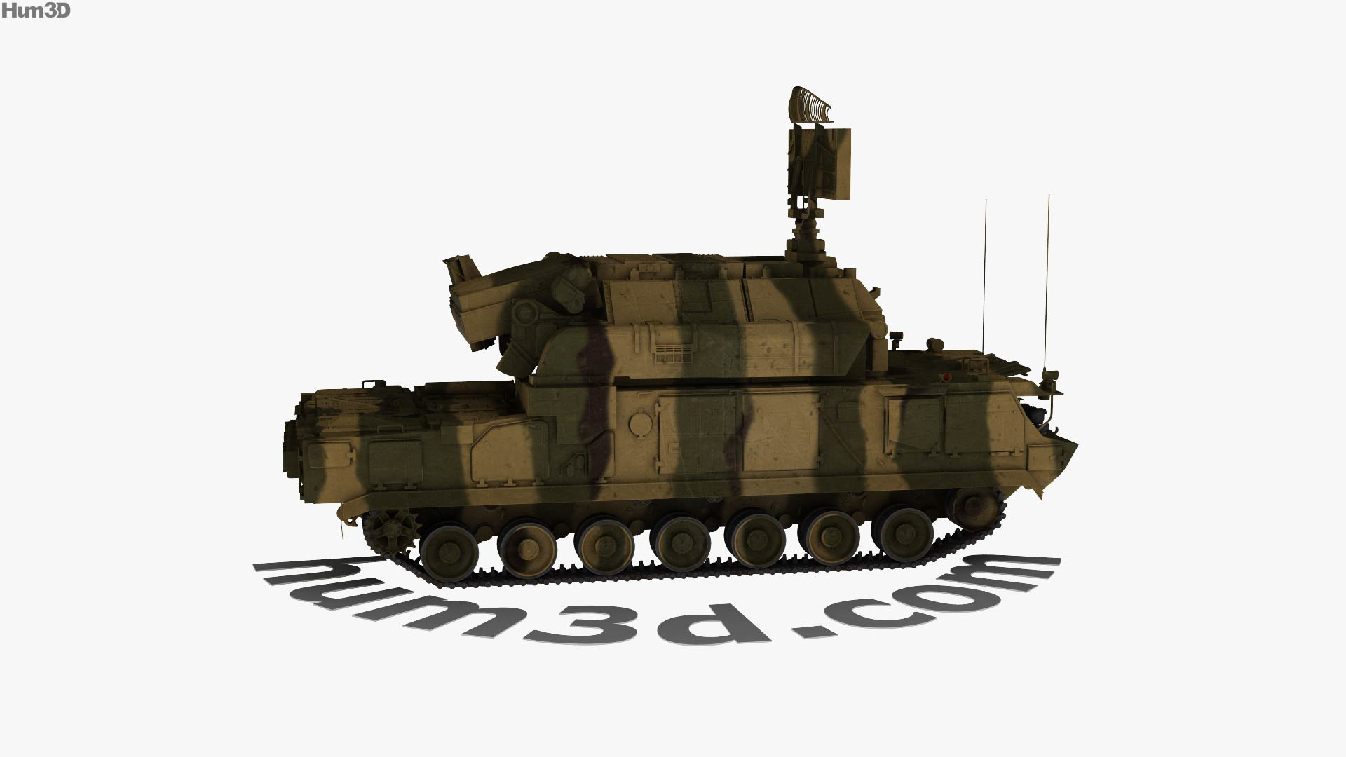 360 view of Tor missile system 3D model - 3DModels store