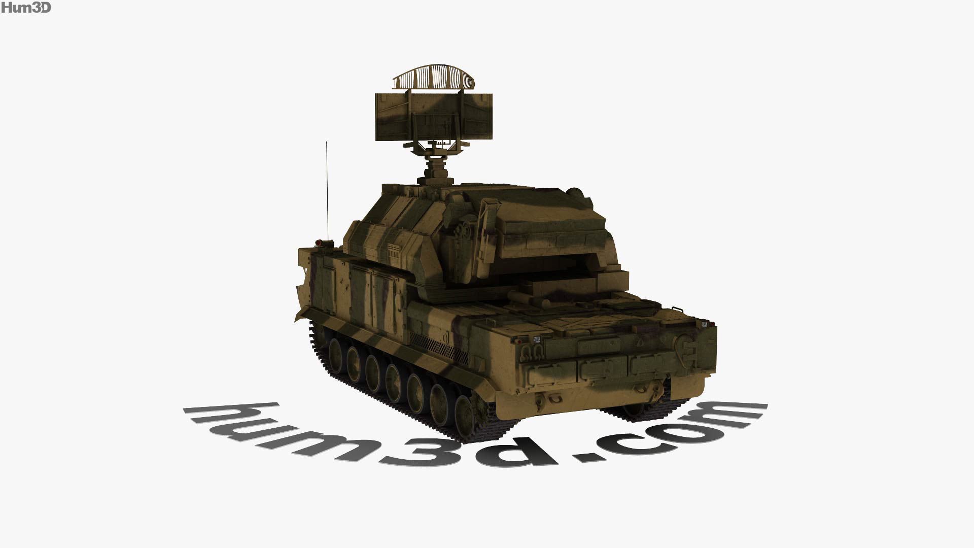 360 view of Tor missile system 3D model - 3DModels store
