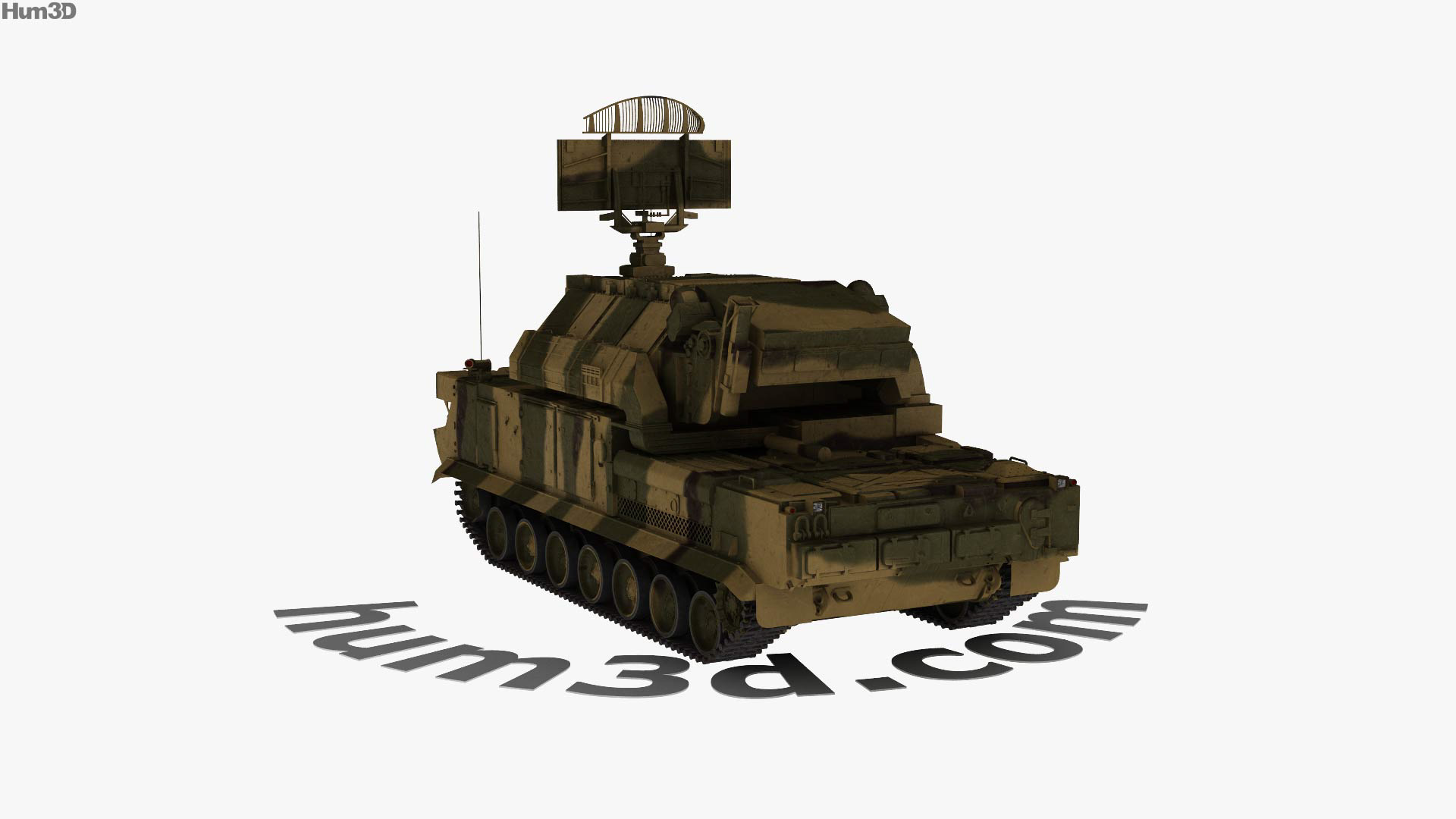 360 view of Tor missile system 3D model - 3DModels store