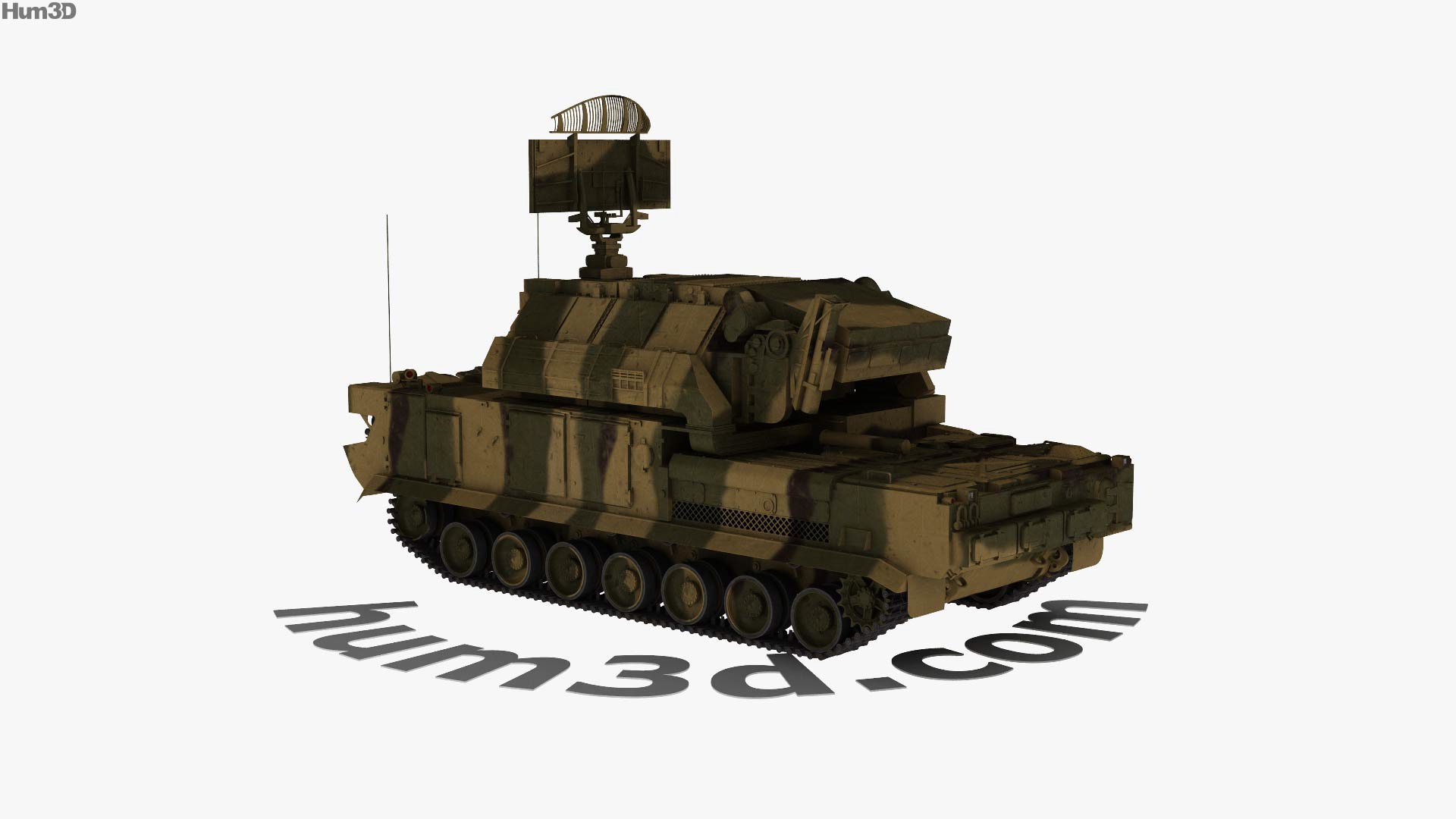 360 view of Tor missile system 3D model - 3DModels store