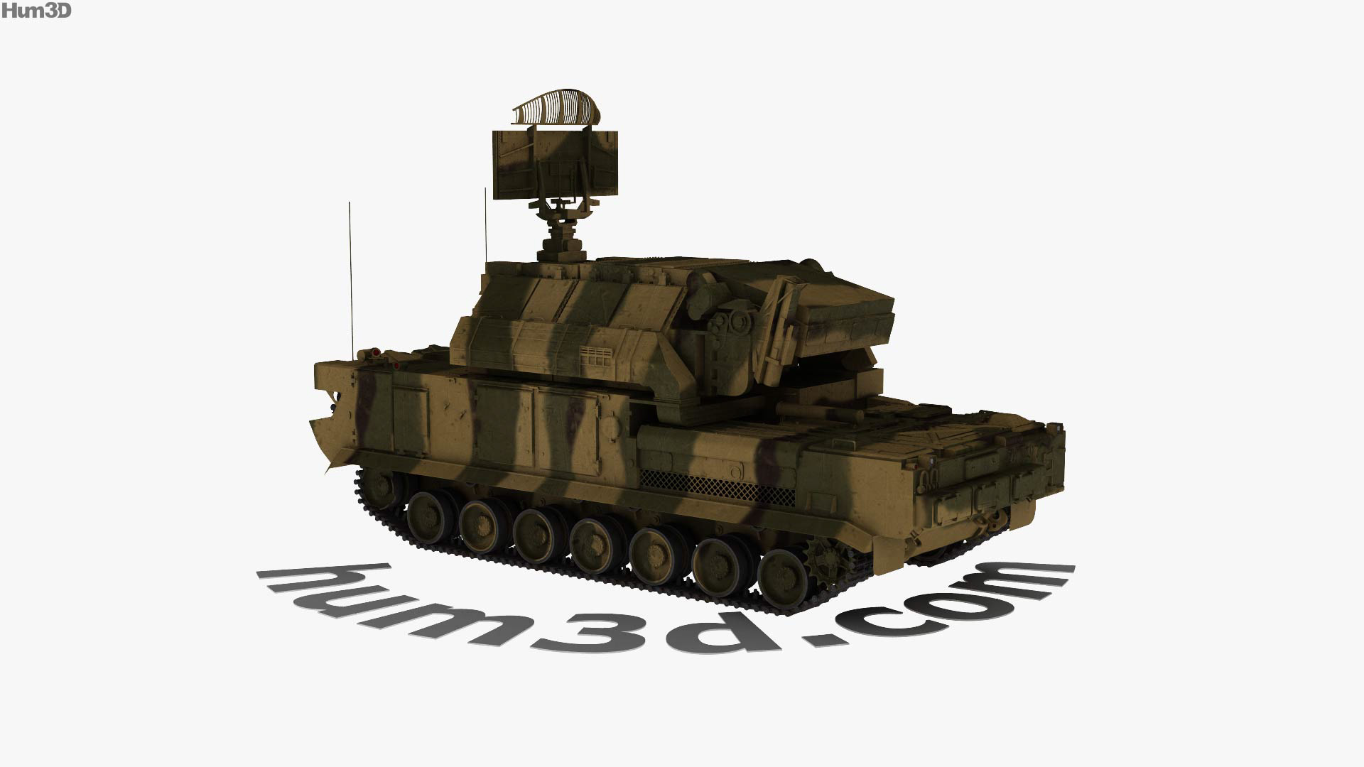 360 view of Tor missile system 3D model - 3DModels store
