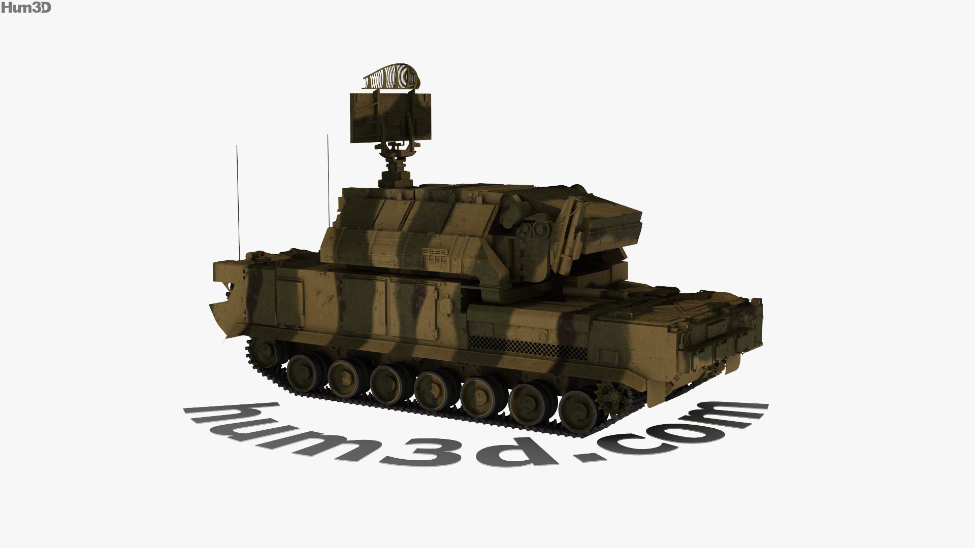 360 view of Tor missile system 3D model - 3DModels store