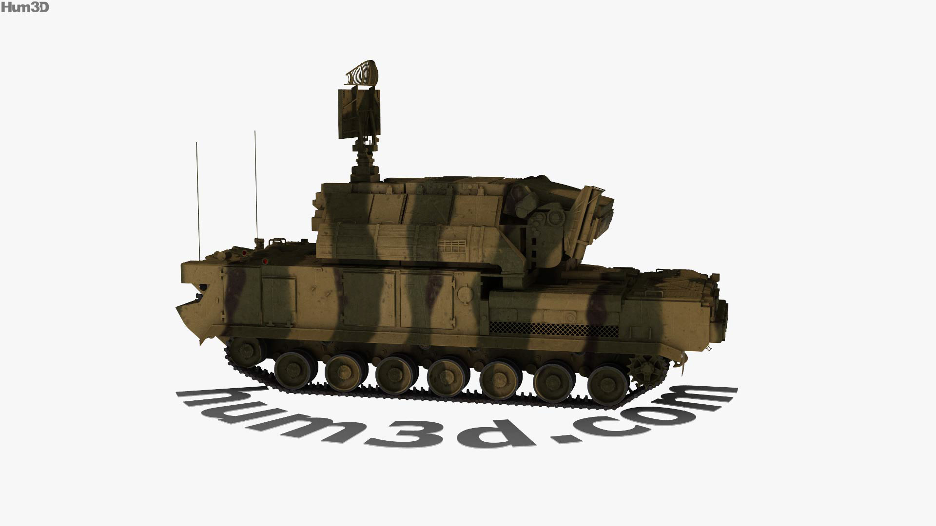 360 view of Tor missile system 3D model - 3DModels store