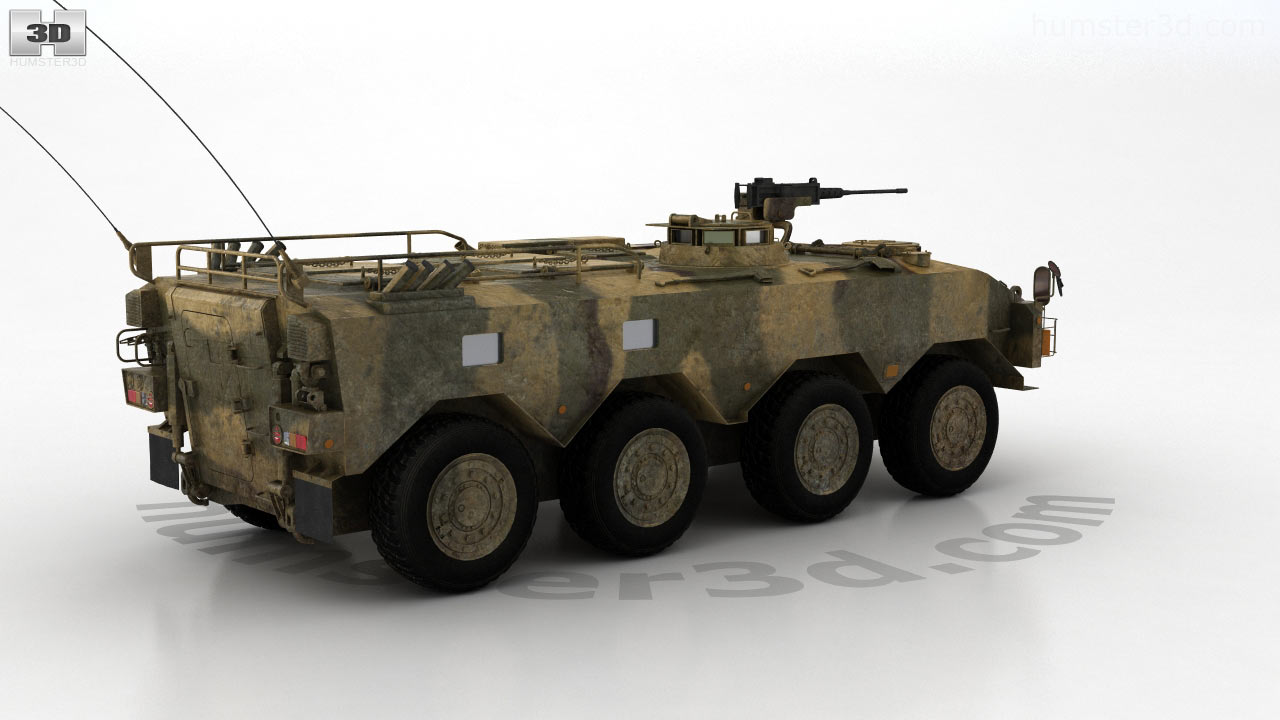 360 view of Type 96 Wheeled Armored Personnel Carrier 3D model ...