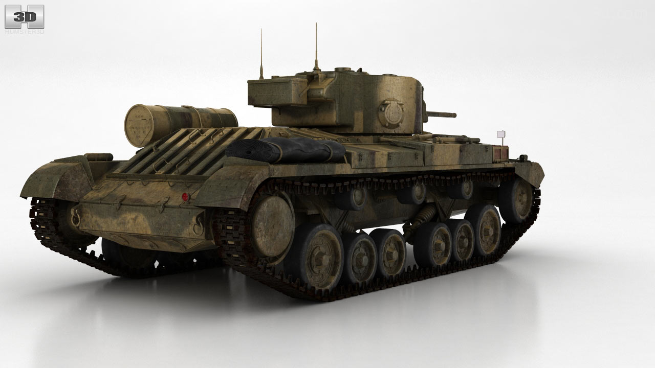 360 view of Valentine Infantry Tank Mk III 3D model - 3DModels store