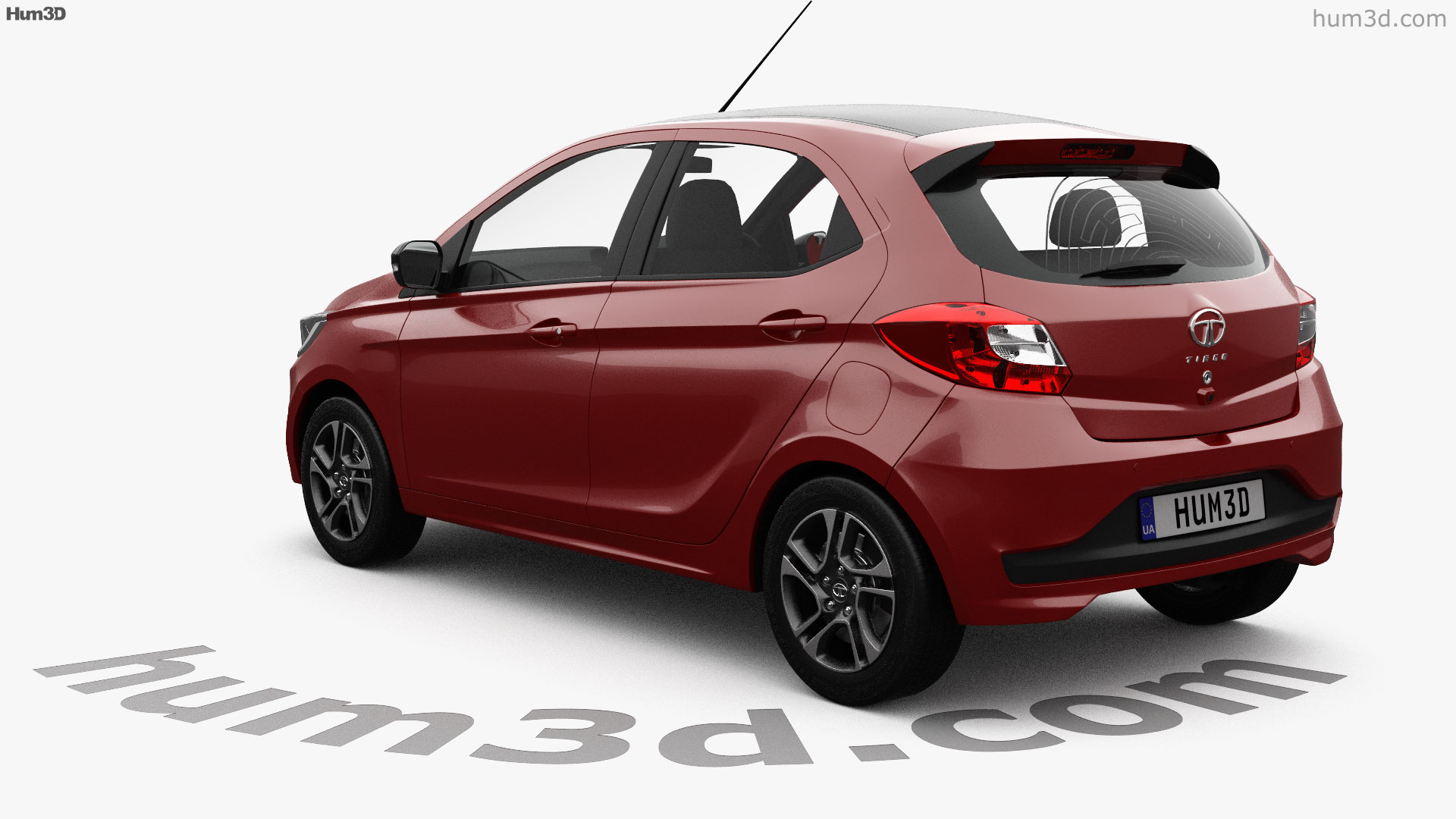 360 view of Tata Tiago 2023 3D model - 3DModels store