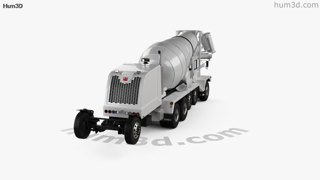 360 view of Terex FDB 6000 Mixer Truck 2022 3D model - 3DModels store