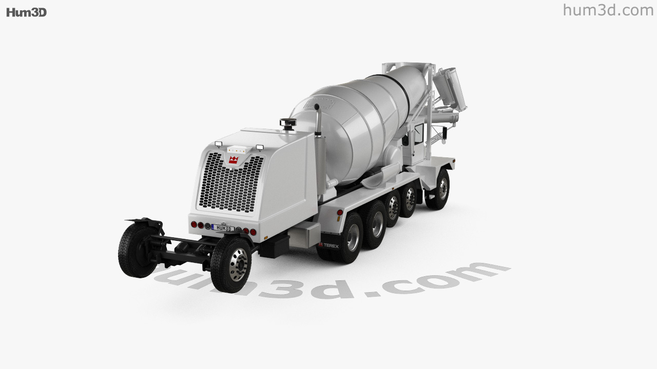 360 view of Terex FDB 6000 Mixer Truck 2022 3D model - 3DModels store