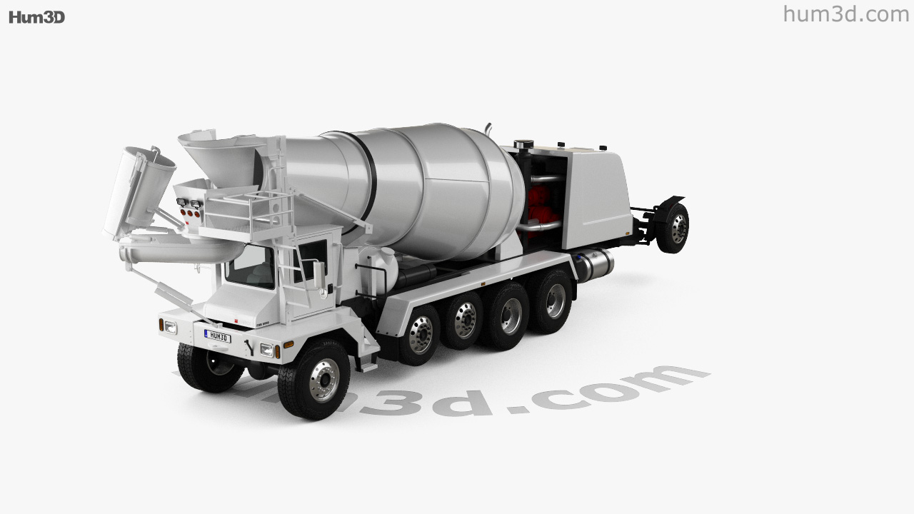 360 view of Terex FDB 6000 Mixer Truck 2022 3D model - 3DModels store
