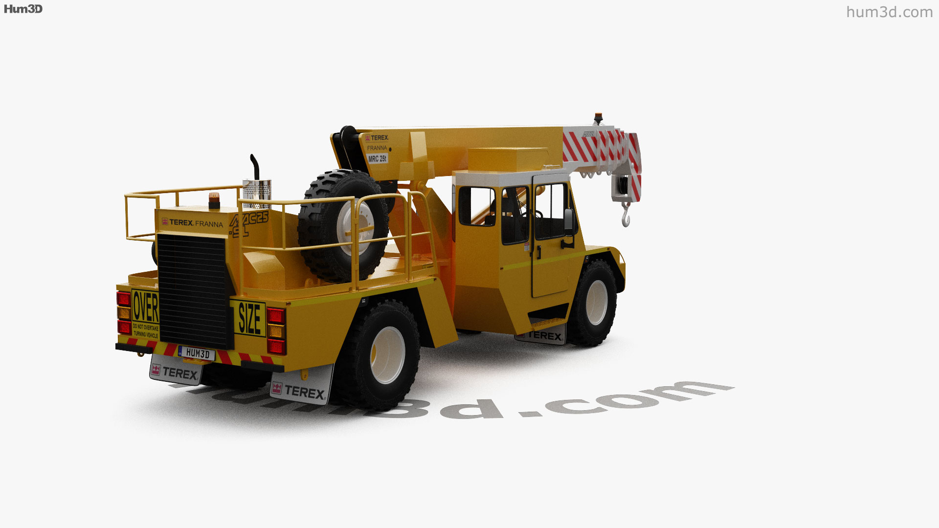 360 view of Terex MAC-25SL Franna Crane Truck 2013 3D model - 3DModels ...