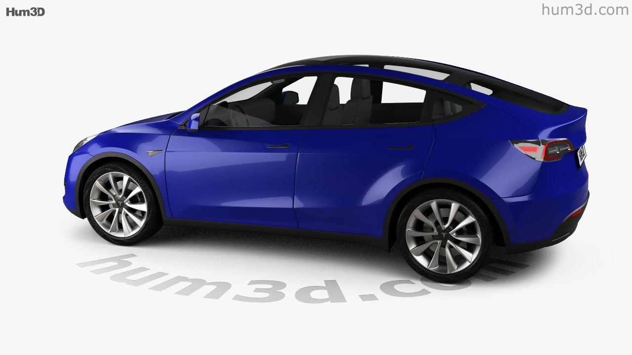 360 view of Tesla Model Y 2024 3D model - 3DModels store
