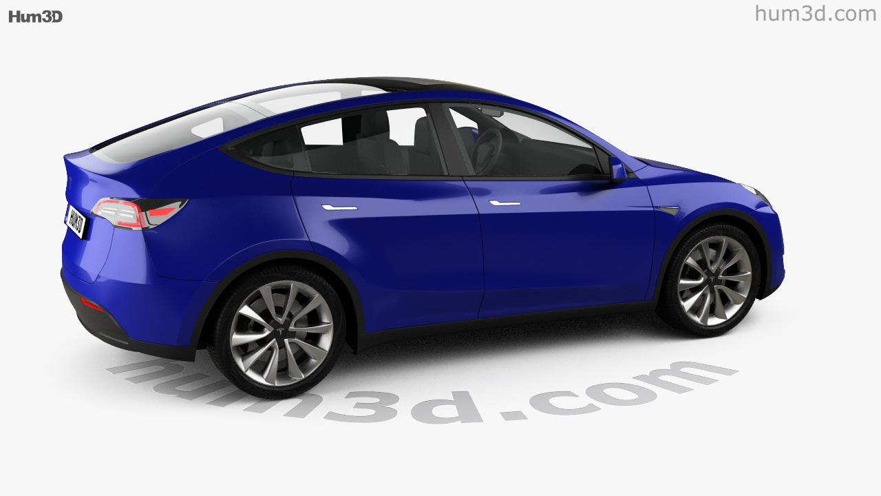 360 view of Tesla Model Y 2024 3D model - 3DModels store