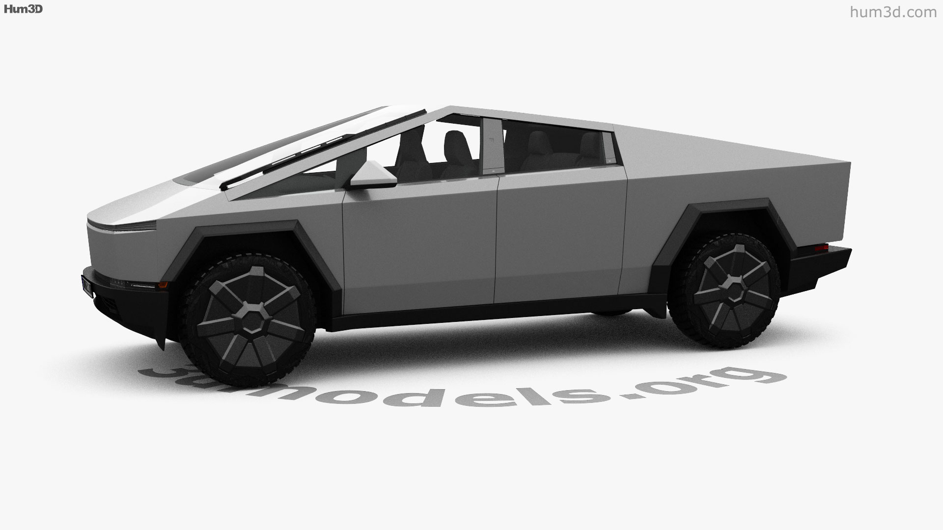 360 view of Tesla Cybertruck 2024 3D model - 3DModels store