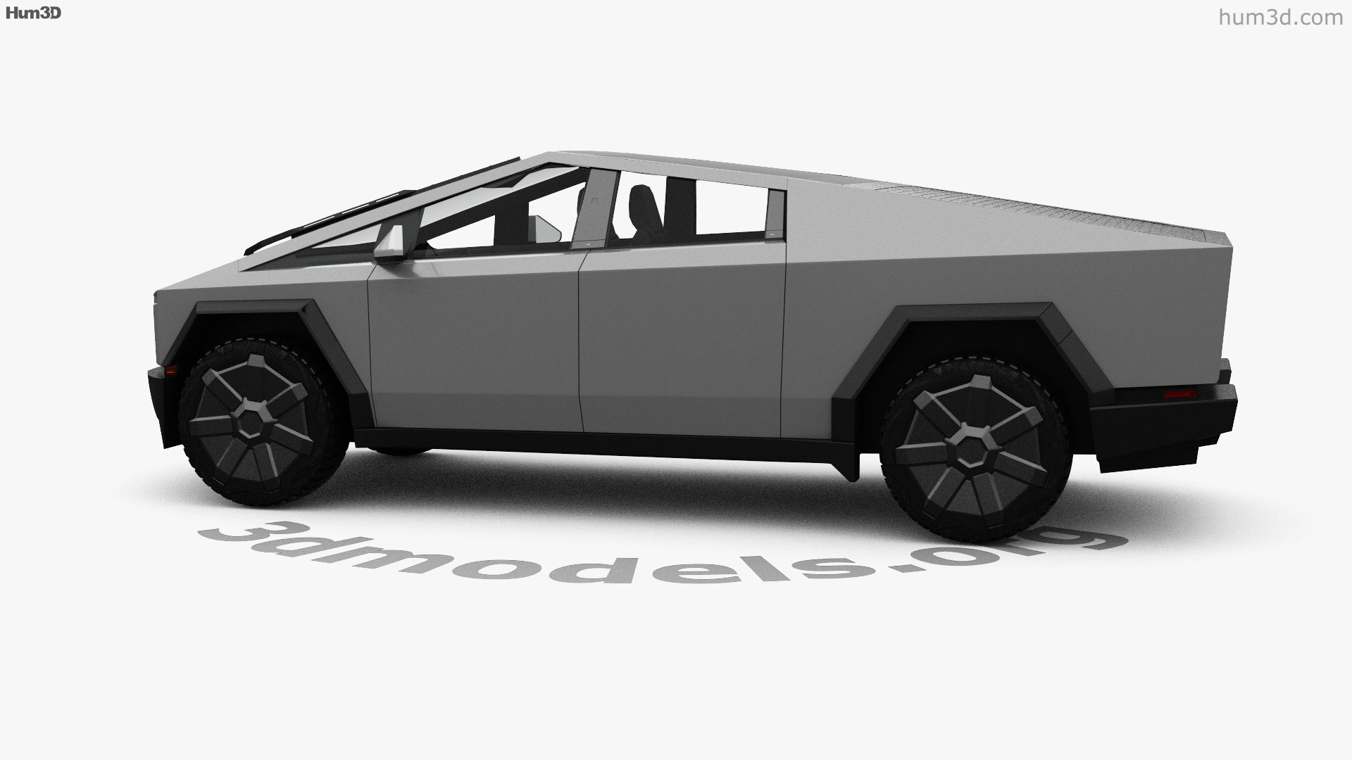 360 view of Tesla Cybertruck 2024 3D model - 3DModels store