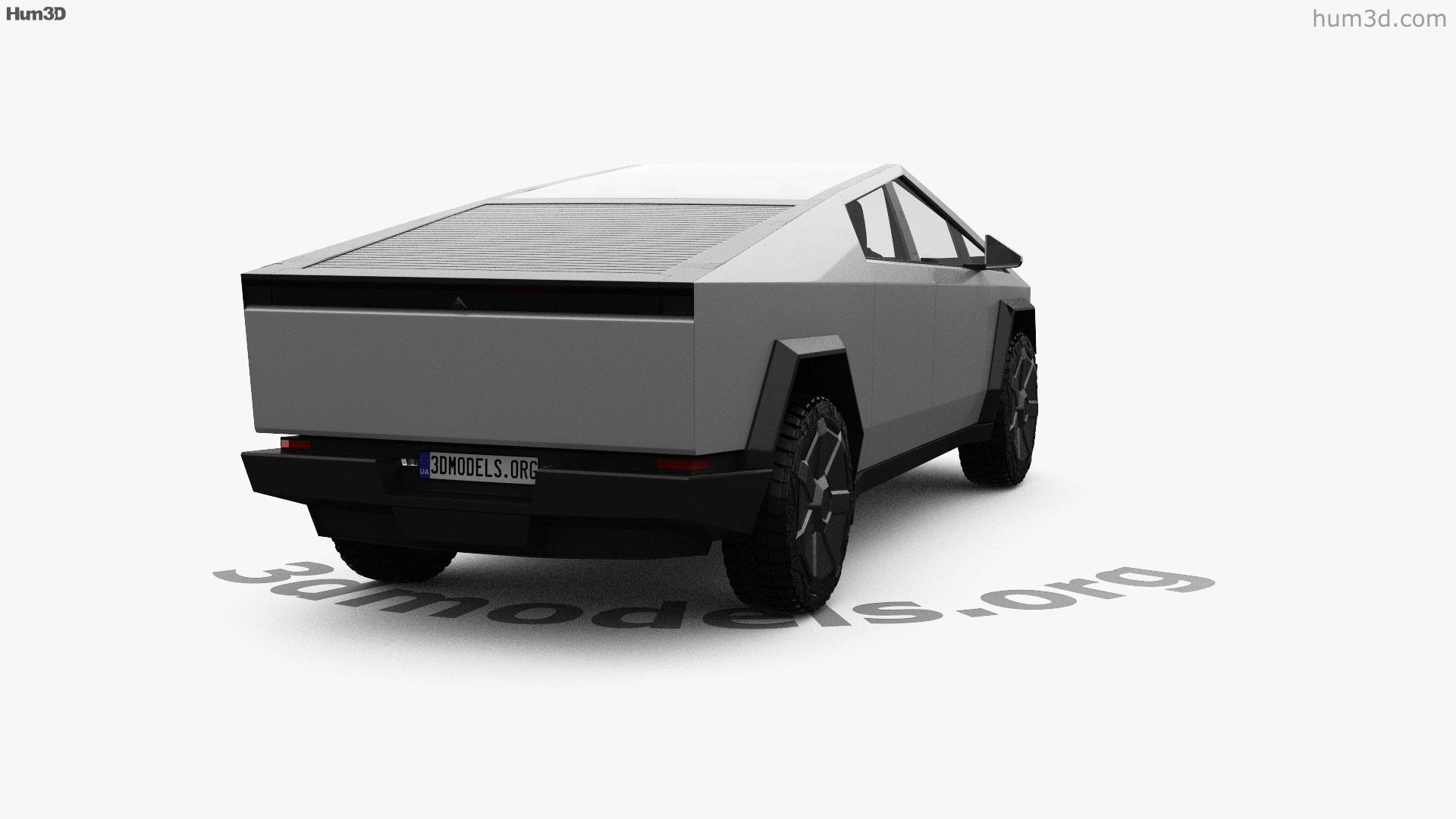 360 view of Tesla Cybertruck 2024 3D model - 3DModels store