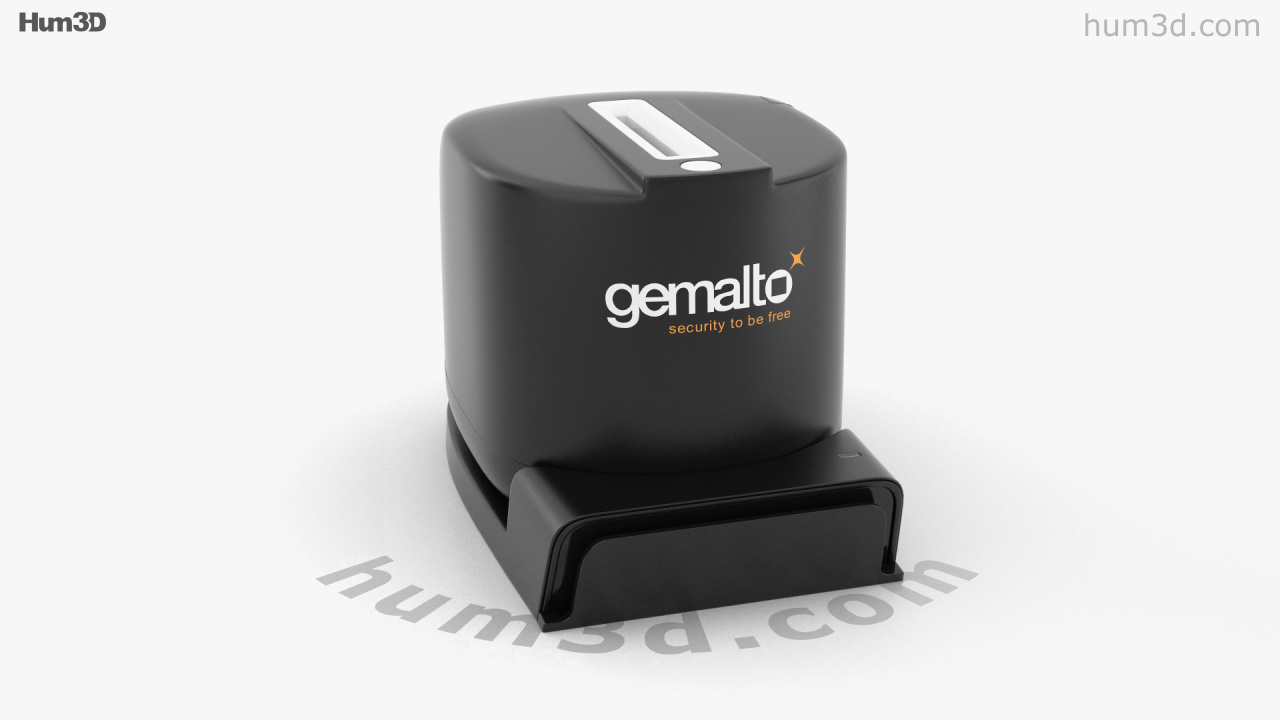360 view of Thales Gemalto CR5400 ID Card Reader 3D model - 3DModels store