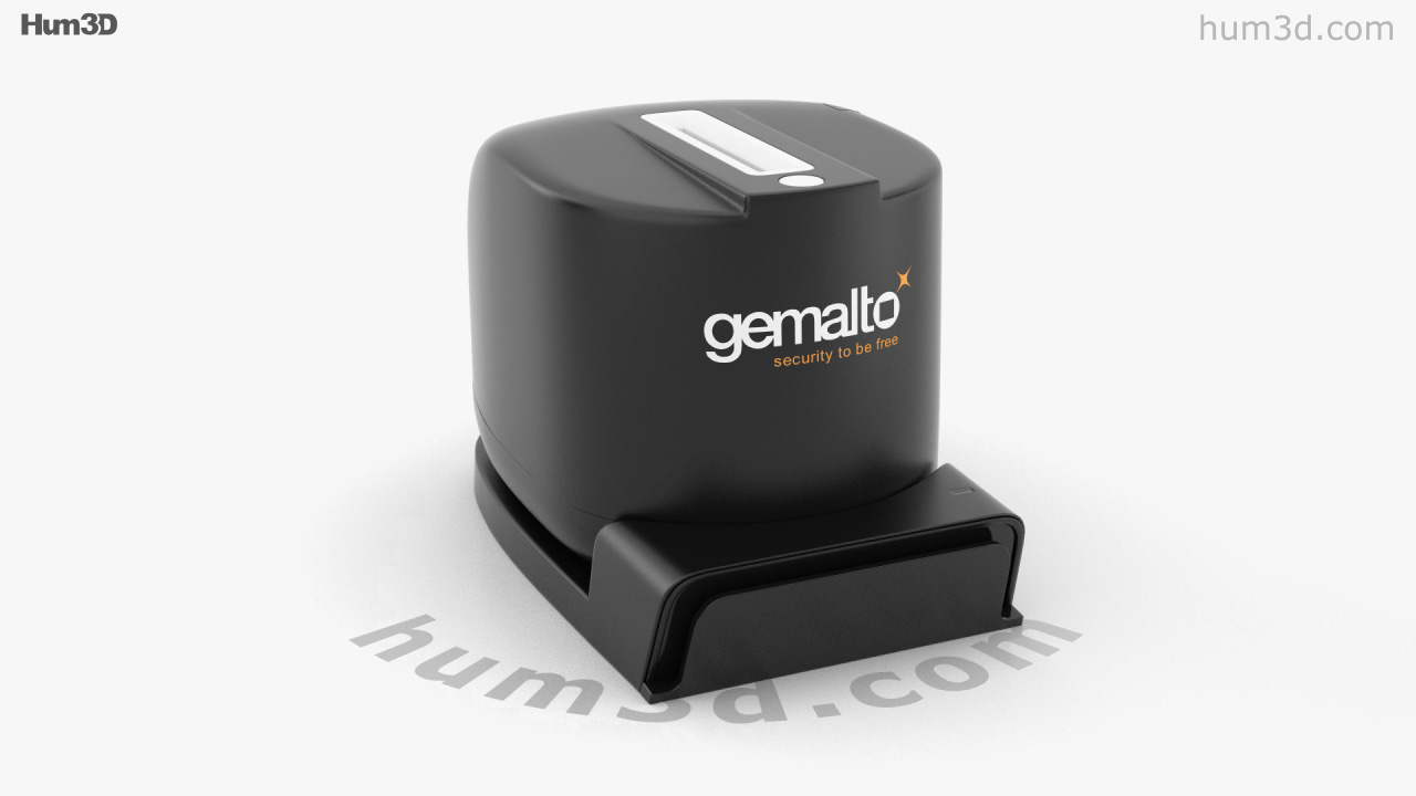 360 view of Thales Gemalto CR5400 ID Card Reader 3D model - 3DModels store
