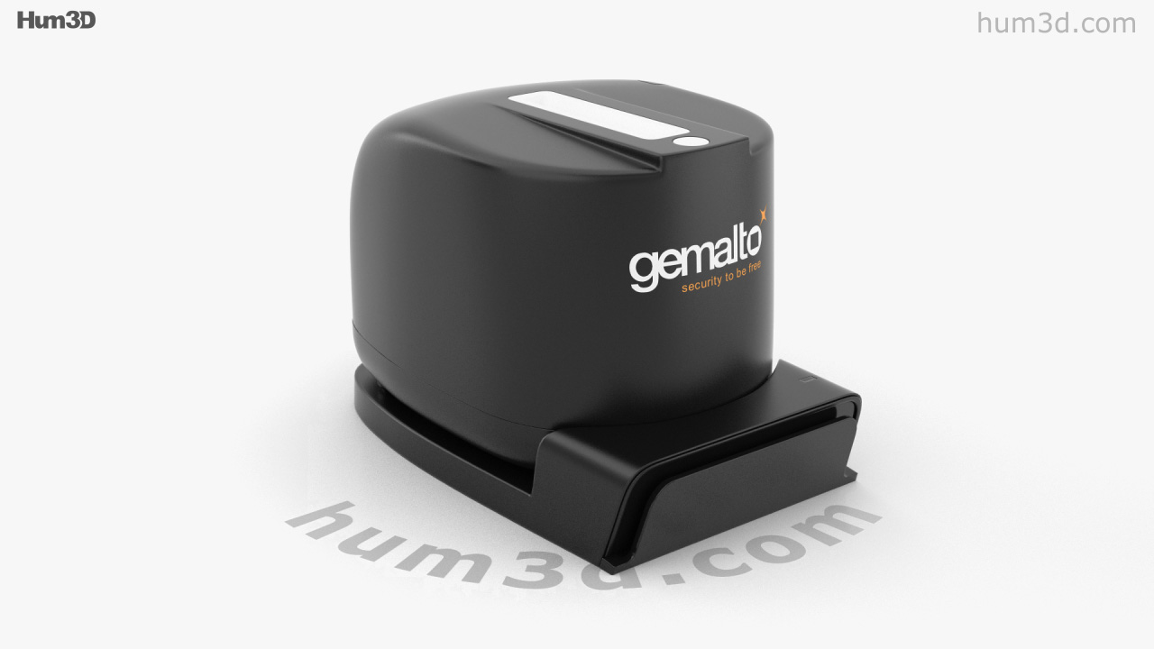 360 view of Thales Gemalto CR5400 ID Card Reader 3D model - 3DModels store