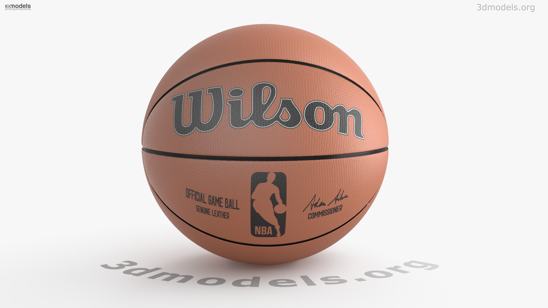 360 view of Wilson NBA Ball 3D model - 3DModels store