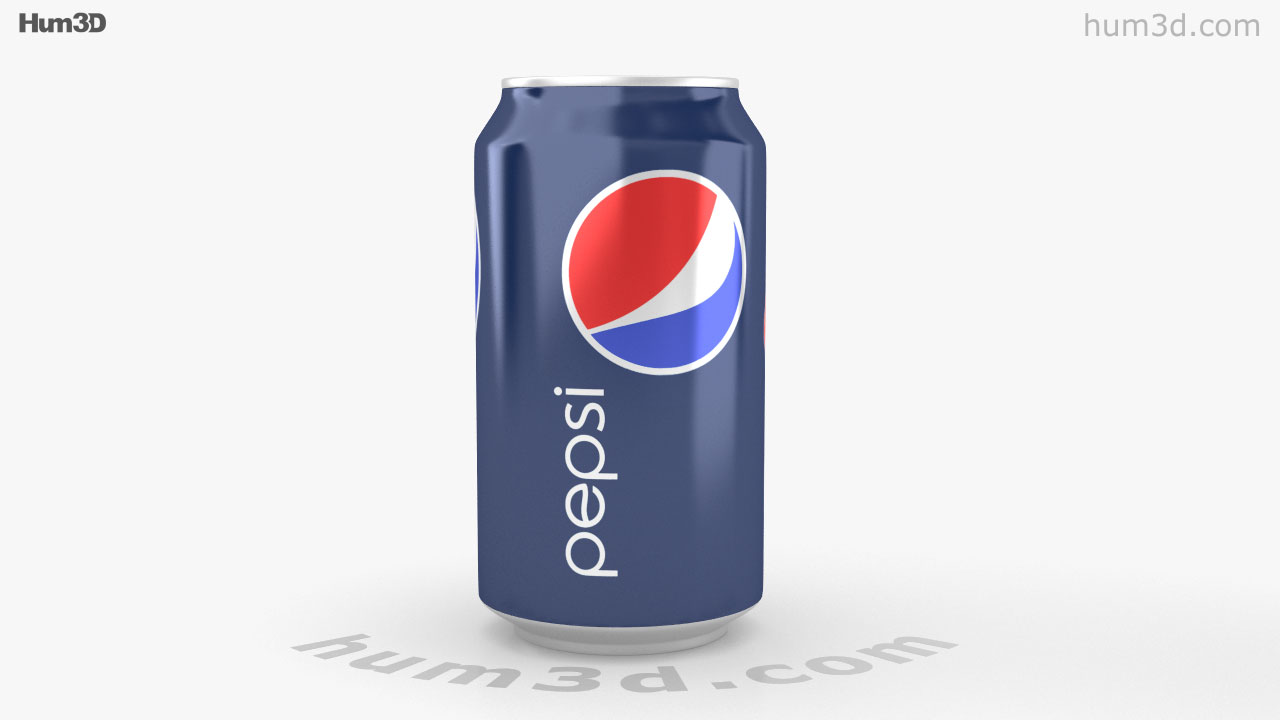 360 view of Pepsi Can 12 FL 3D model - 3DModels store